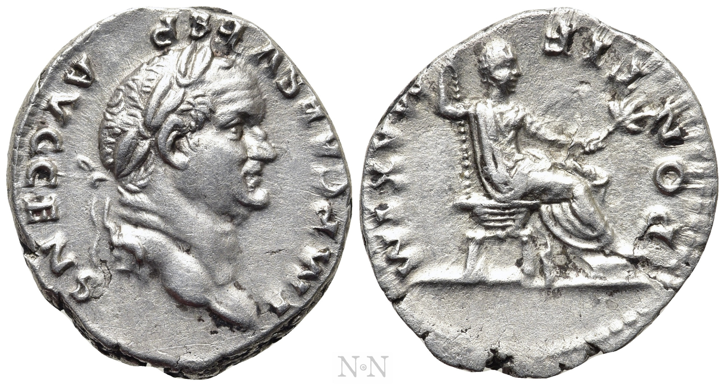 VESPASIAN (69-79). Denarius. Rome. | Roman Imperial Coins