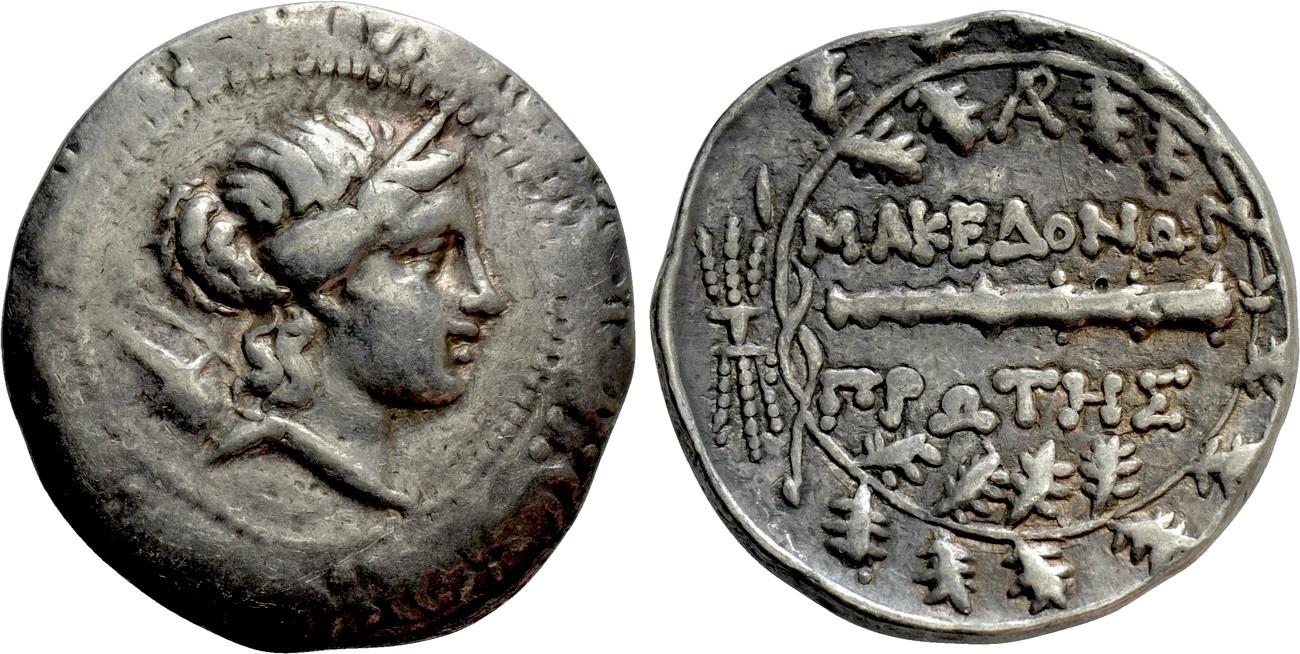 MACEDON UNDER ROMAN PROTECTORATE. First Meris. Tetradrachm (Circa 167 ...