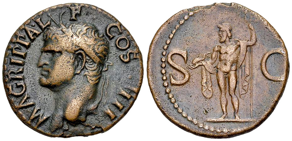 Agrippa. Æ As. Neptune. | Roman Imperial Coins
