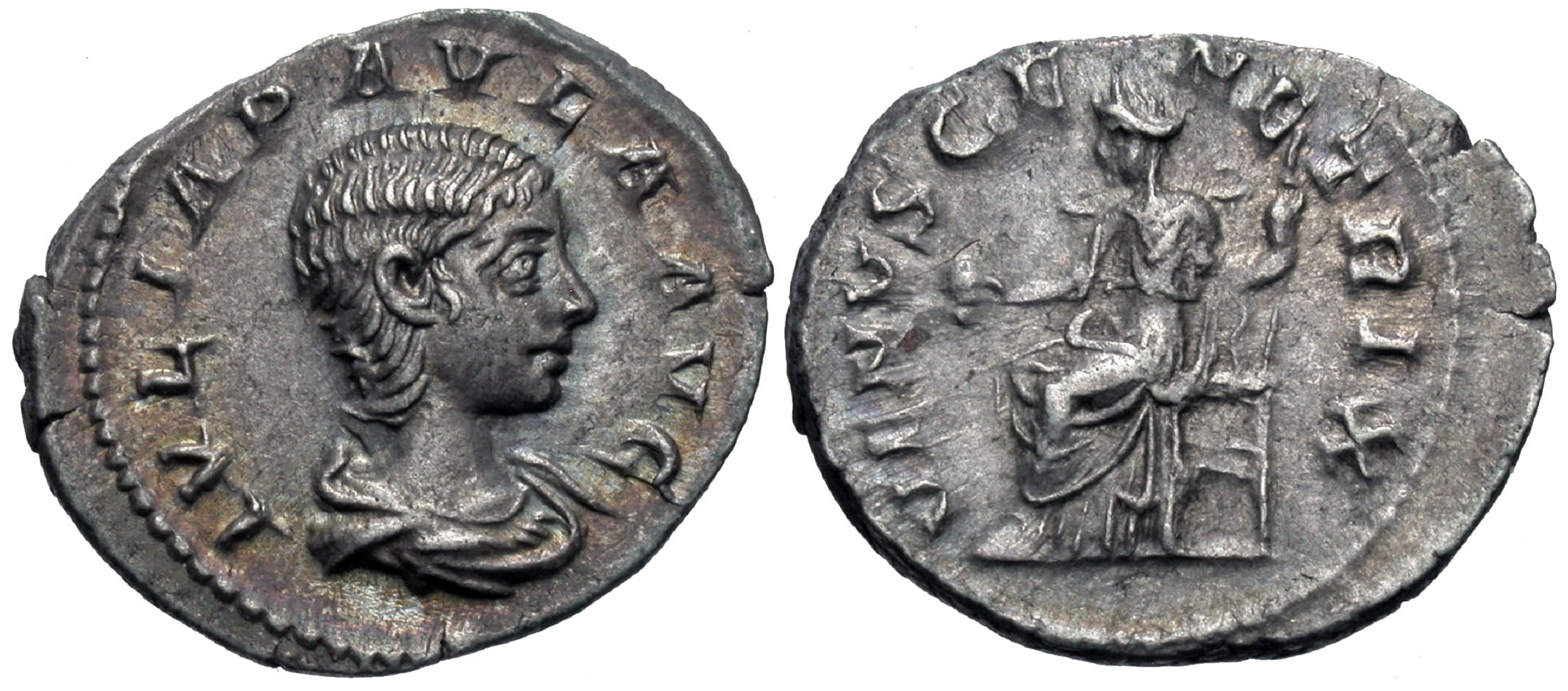 Julia Paula. AR Denarius. Venus. | Roman Imperial Coins