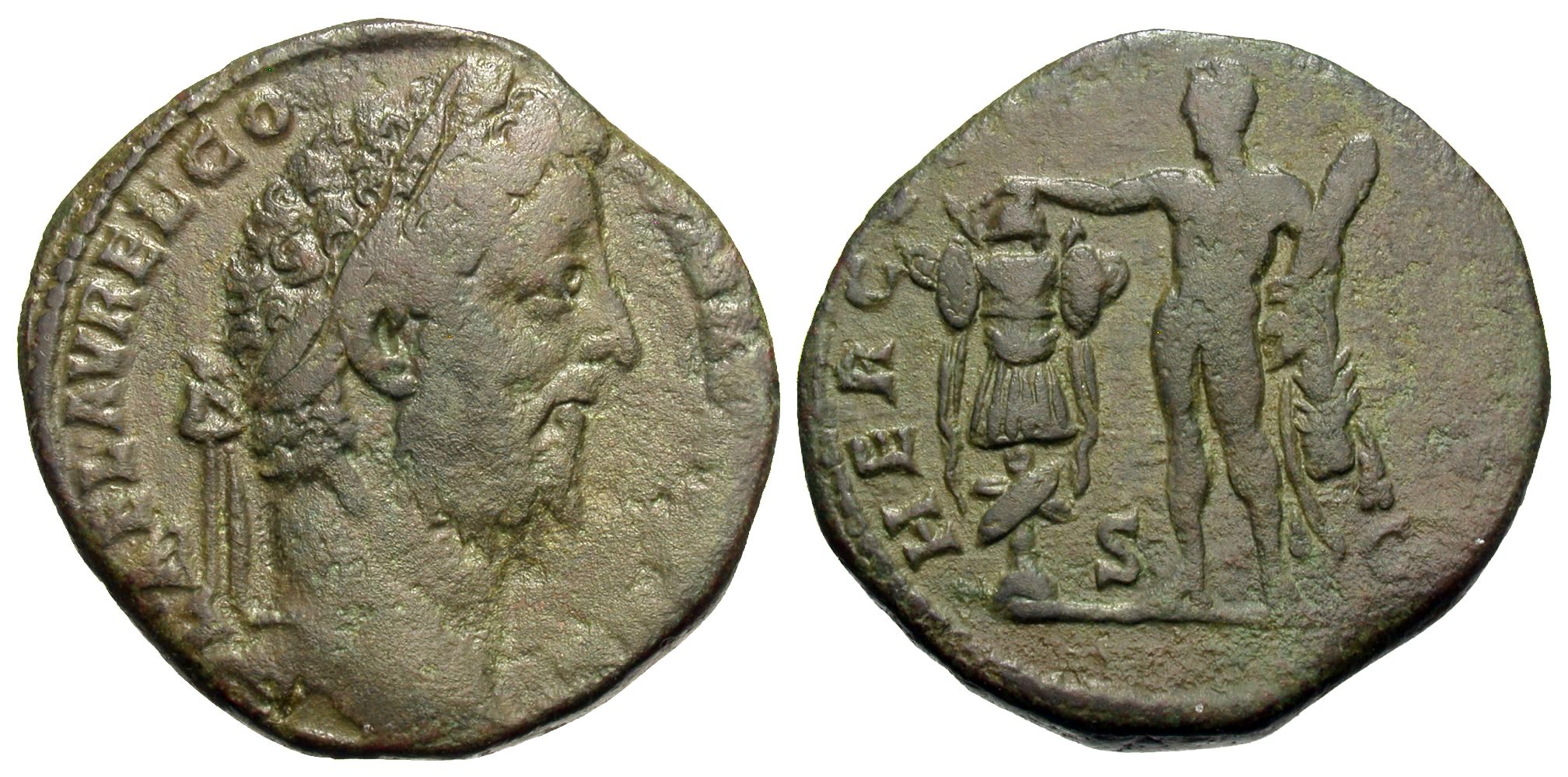 Commodus. Æ Sestertius. Commodus as Hercules. | Roman Imperial Coins