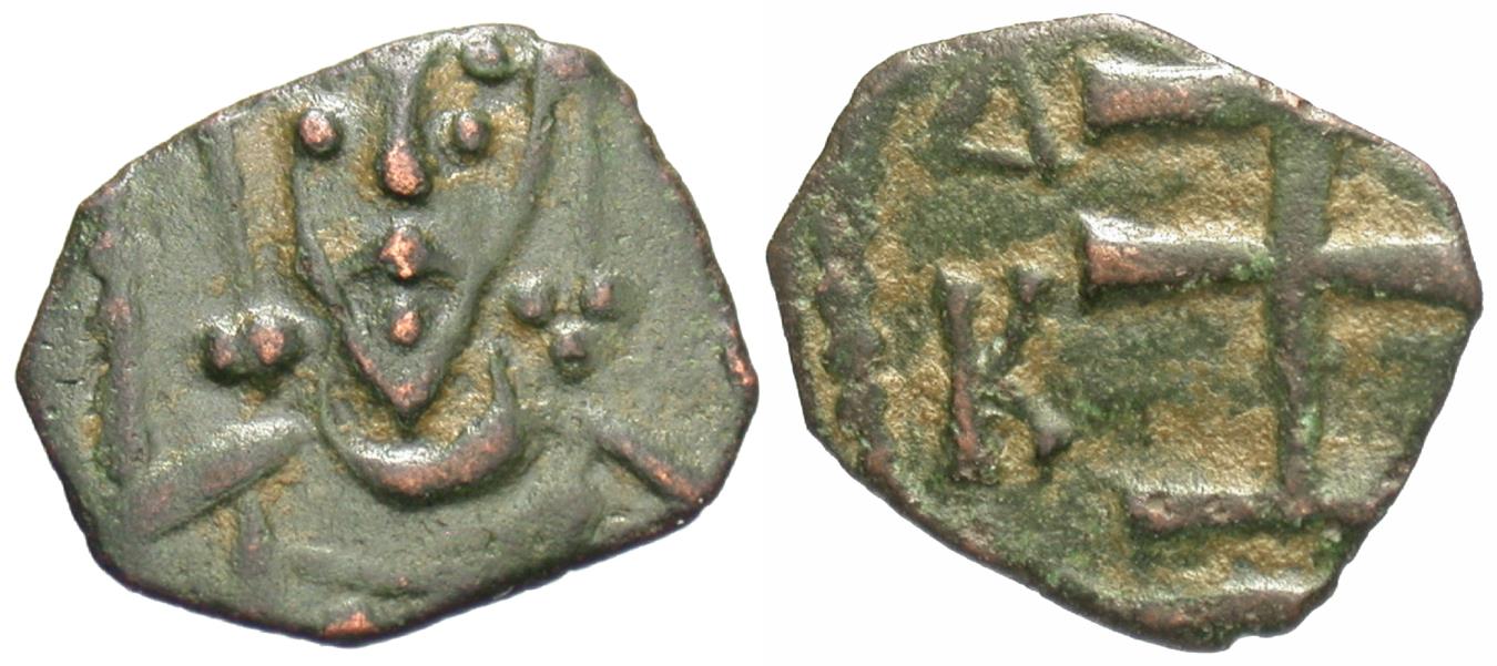 Byzantine Empire. Alexius I Comnenus. Æ Half Tetarteron. Bold!