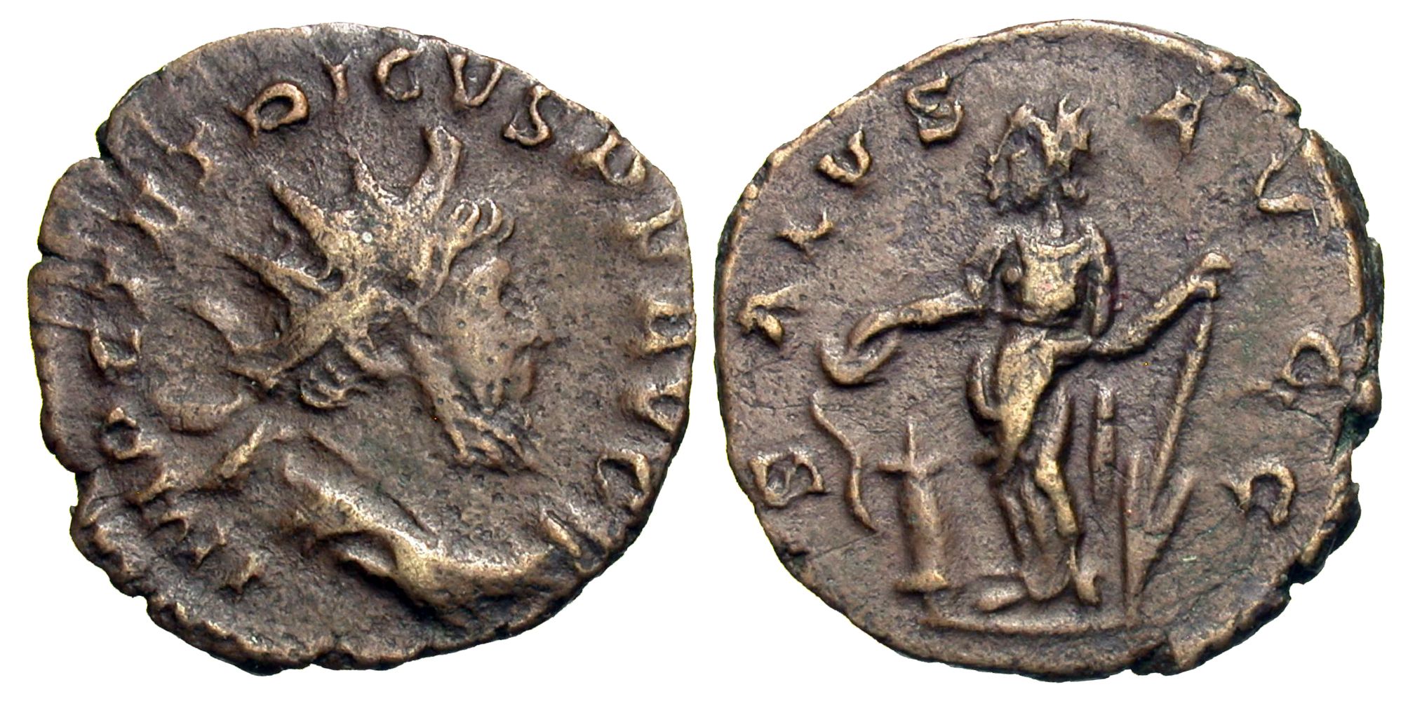 Tetricus I. Antoninianus. Salus. | Roman Imperial Coins
