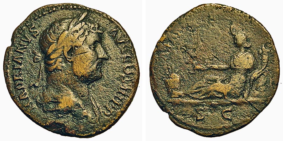 Hadrian. As. Africa. | Roman Imperial Coins