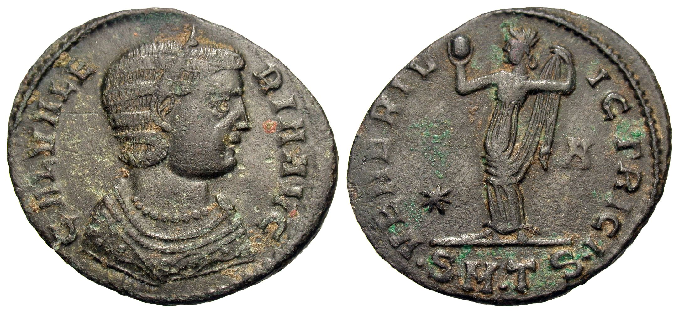 Galeria Valeria. Æ Follis. Venus. | Roman Imperial Coins