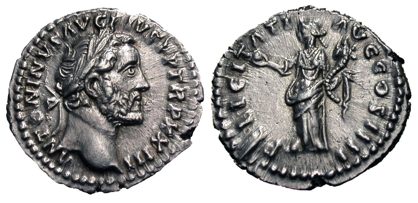 Antoninus Pius. AR Denarius. Felicitas. | Roman Imperial Coins
