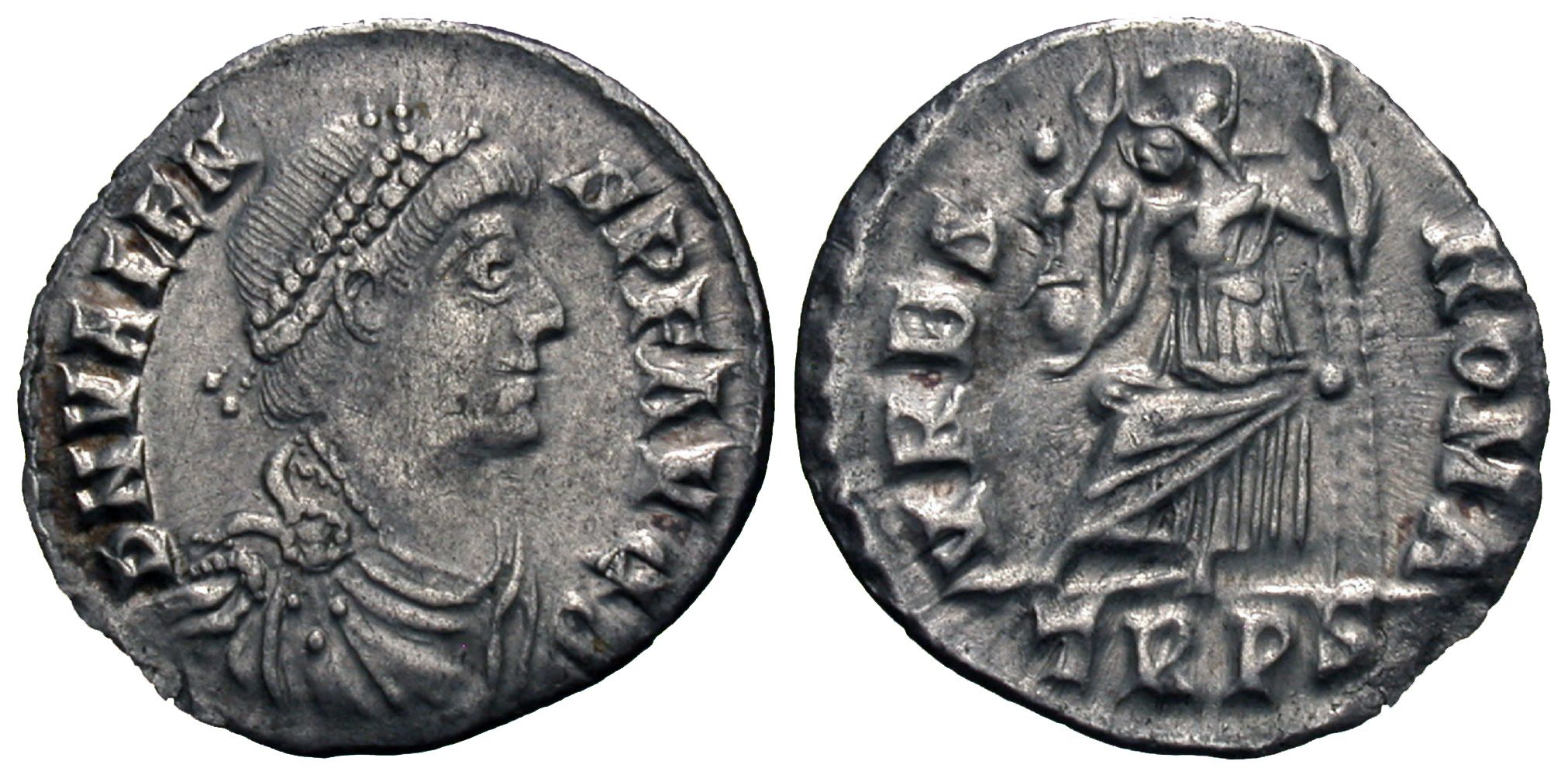 Valens. AR Siliqua. Roma. | Roman Imperial Coins