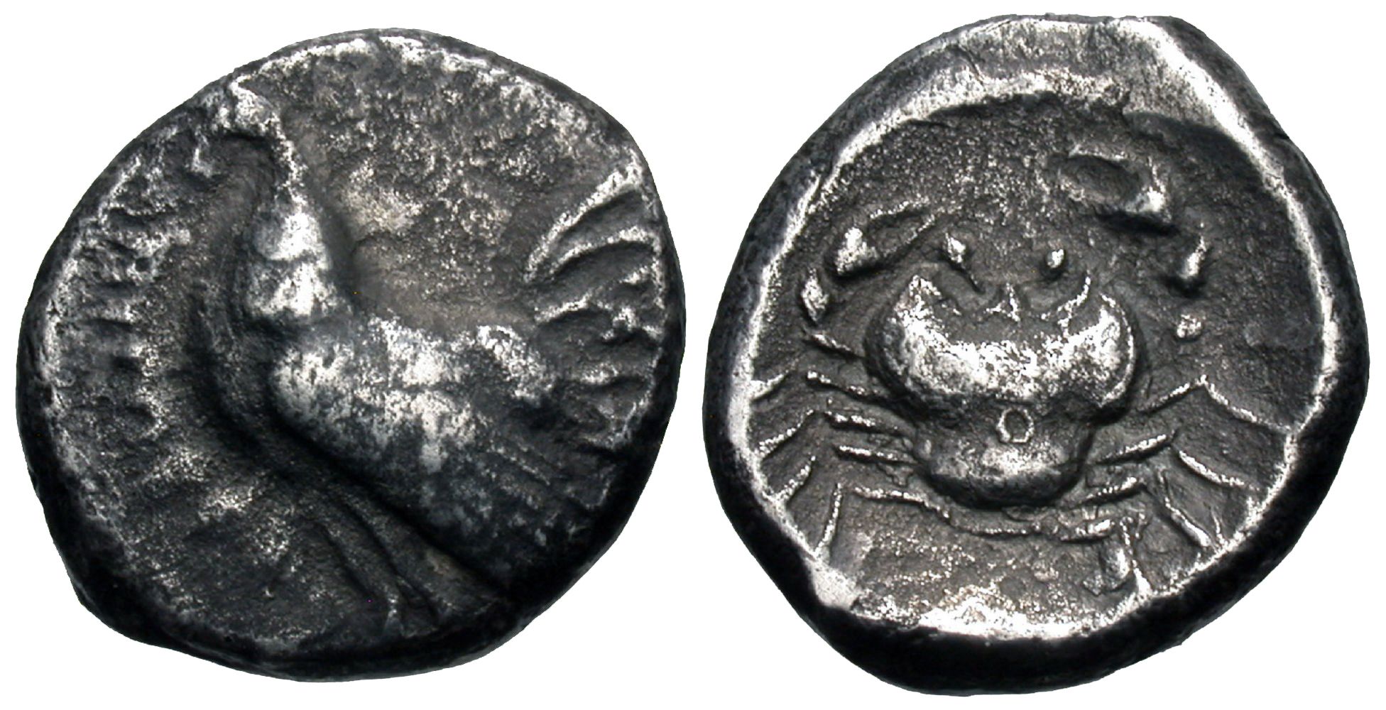 Sicily, Himera. AR Didrachm. Cock / Crab. | Greek Coins