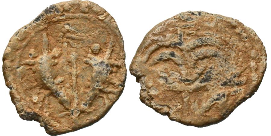 Judaea. Lead Token. In Hendin's Book. Very Rare! | Greek Coins