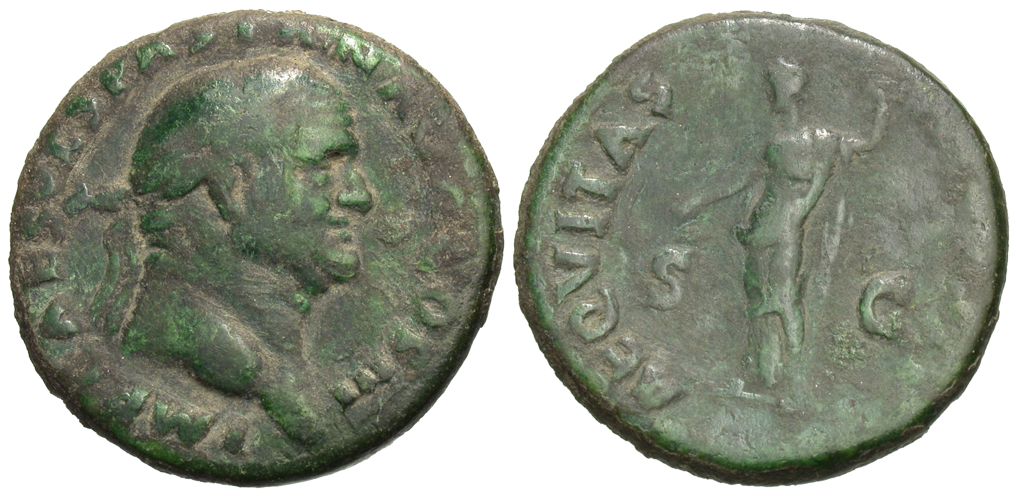 Vespasian. Æ As. Aequitas. | Roman Imperial Coins