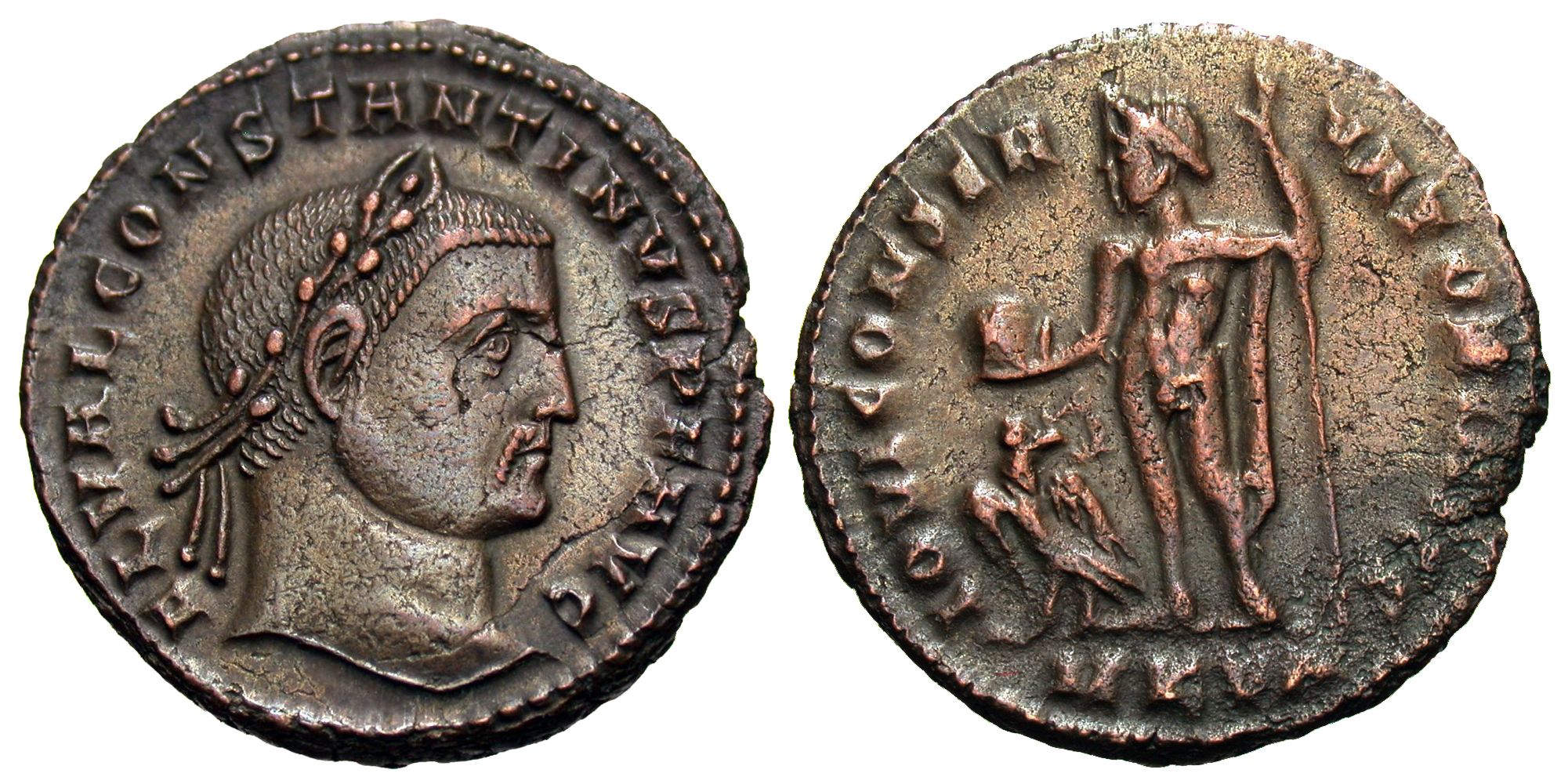 Constantine I - The Great. Æ Follis. Jupiter. | Roman Imperial Coins
