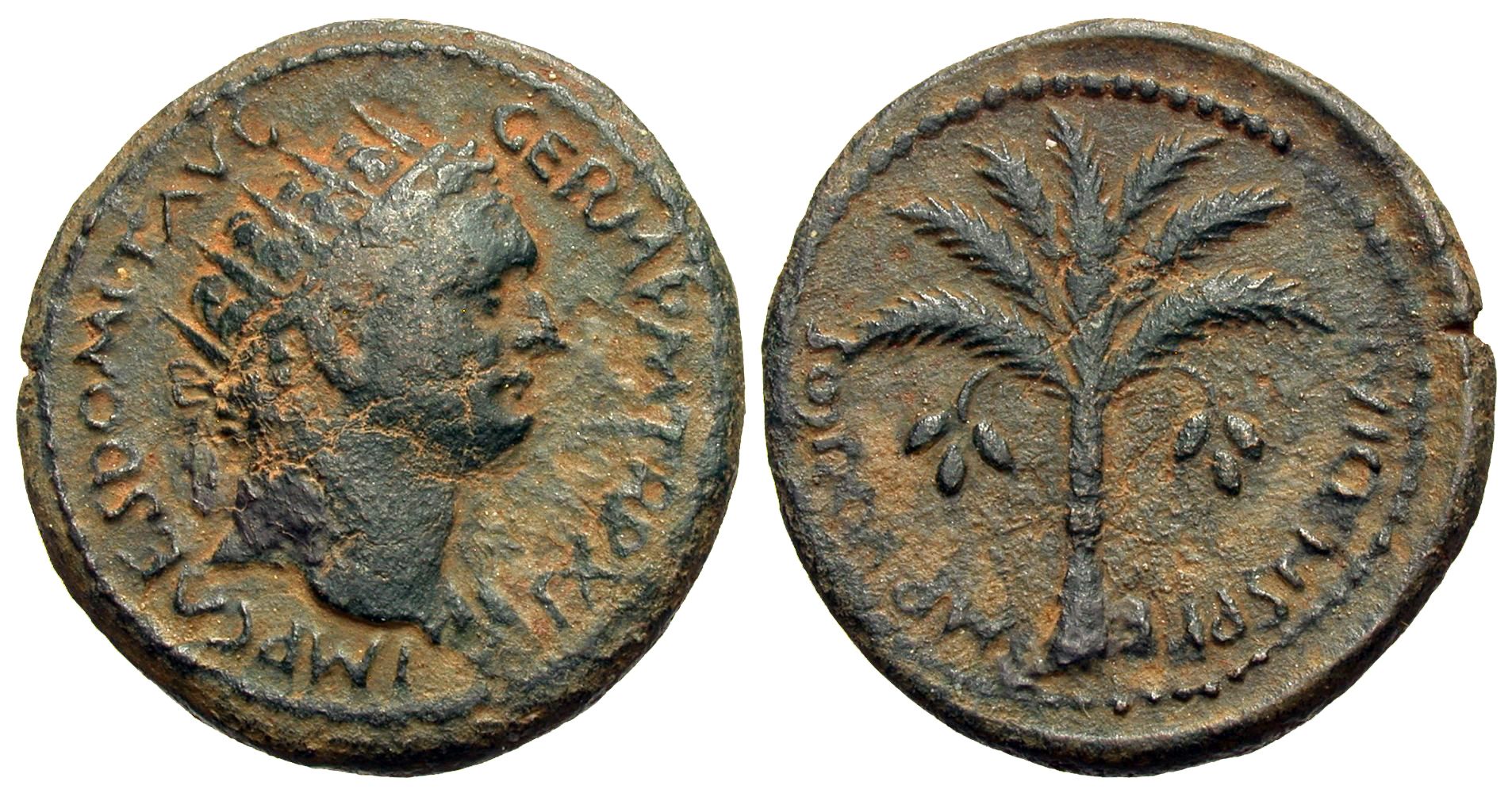 Judaea. Domitian. Æ 26 mm. Judaea Capta Issue. SCARCE. | Greek Coins
