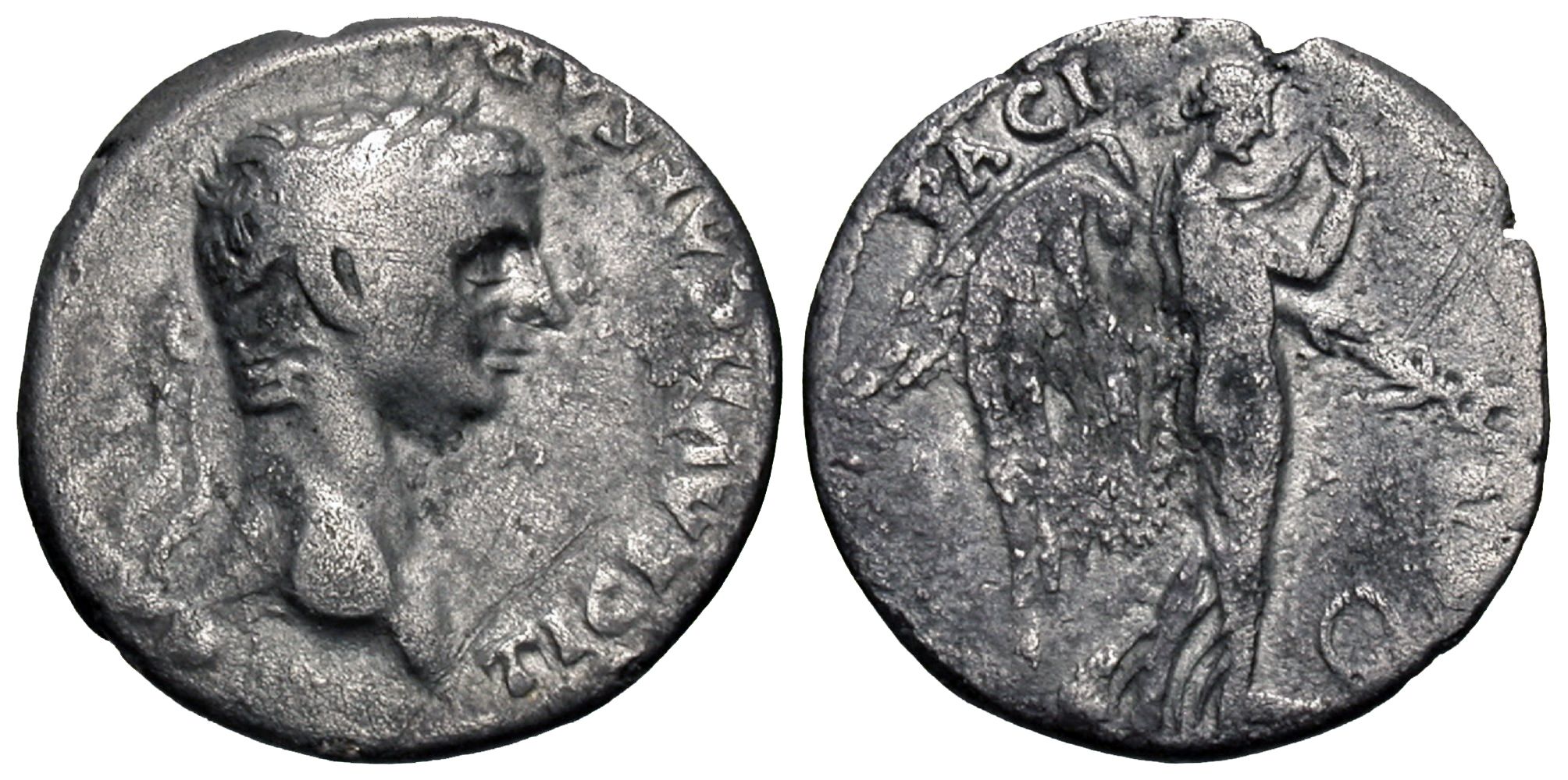 Claudius. AR Denarius. Pax-Nemesis. | Roman Imperial Coins