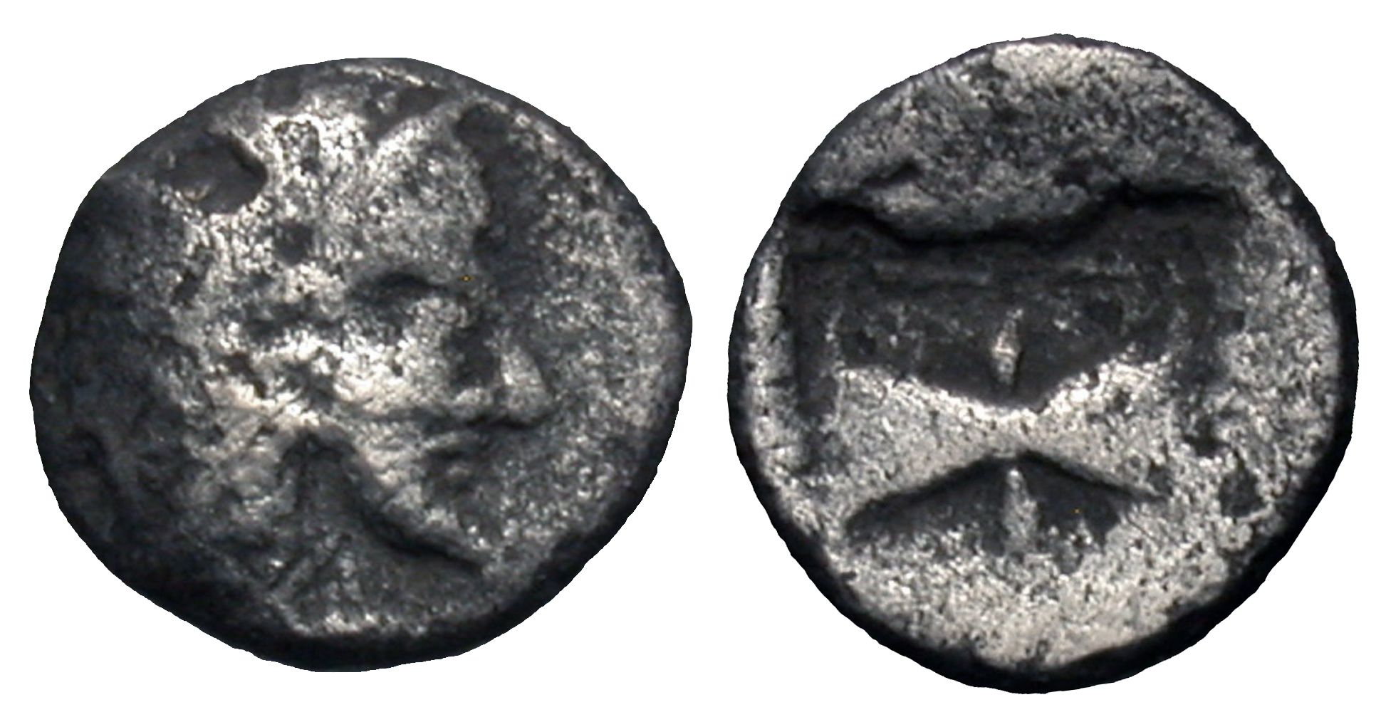 Islands off Troas, Tenedos. AR Obol. Double Axe. | Greek Coins