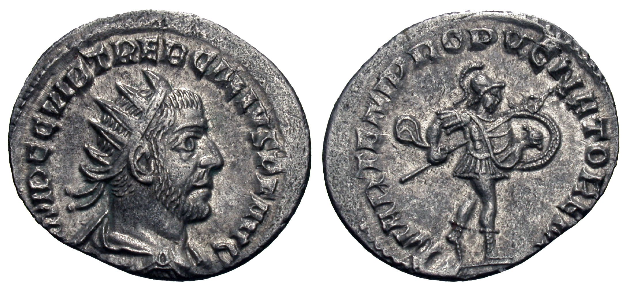 Trebonianus Gallus. AR Antoninianus. Mars. | Roman Imperial Coins