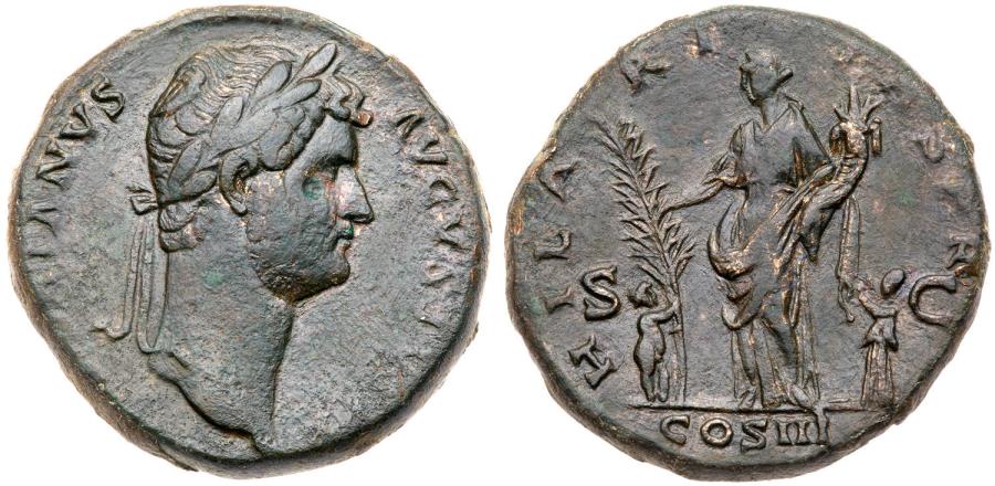 Hadrian. Æ Sestertius. Hilaritas. | Roman Imperial Coins