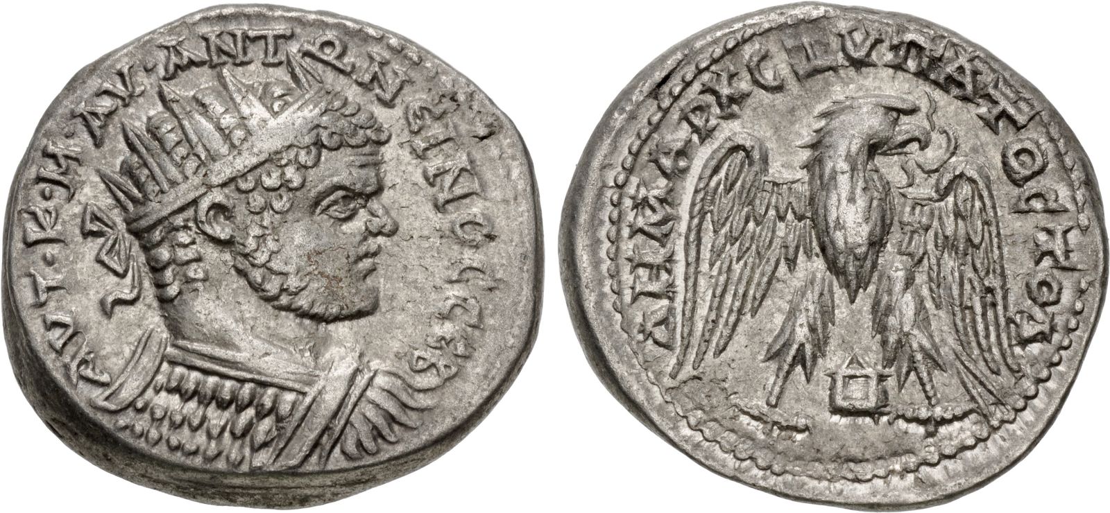 Mesopotamia, Edessa. Caracalla. BI Tetradrachm. | Roman Provincial Coins