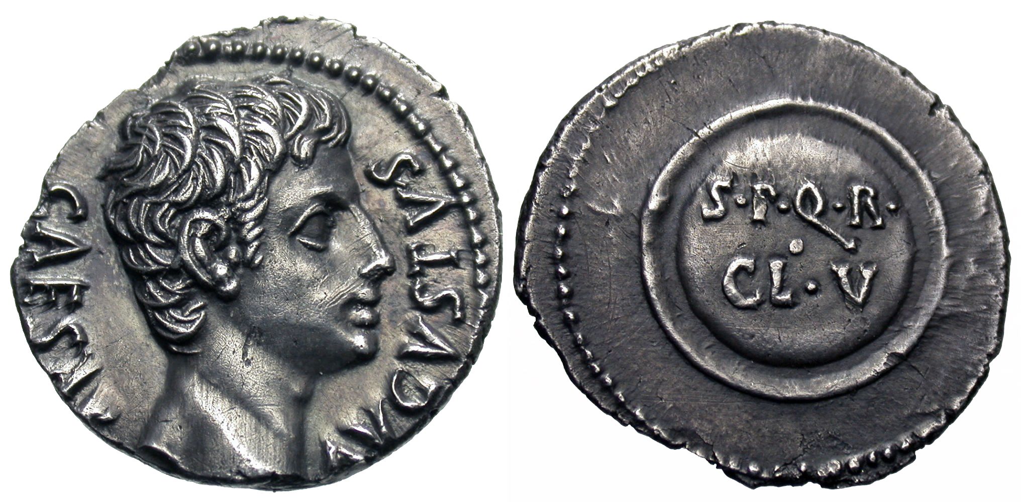 Augustus. AR Denarius. Spanish Mint. | Roman Imperial Coins