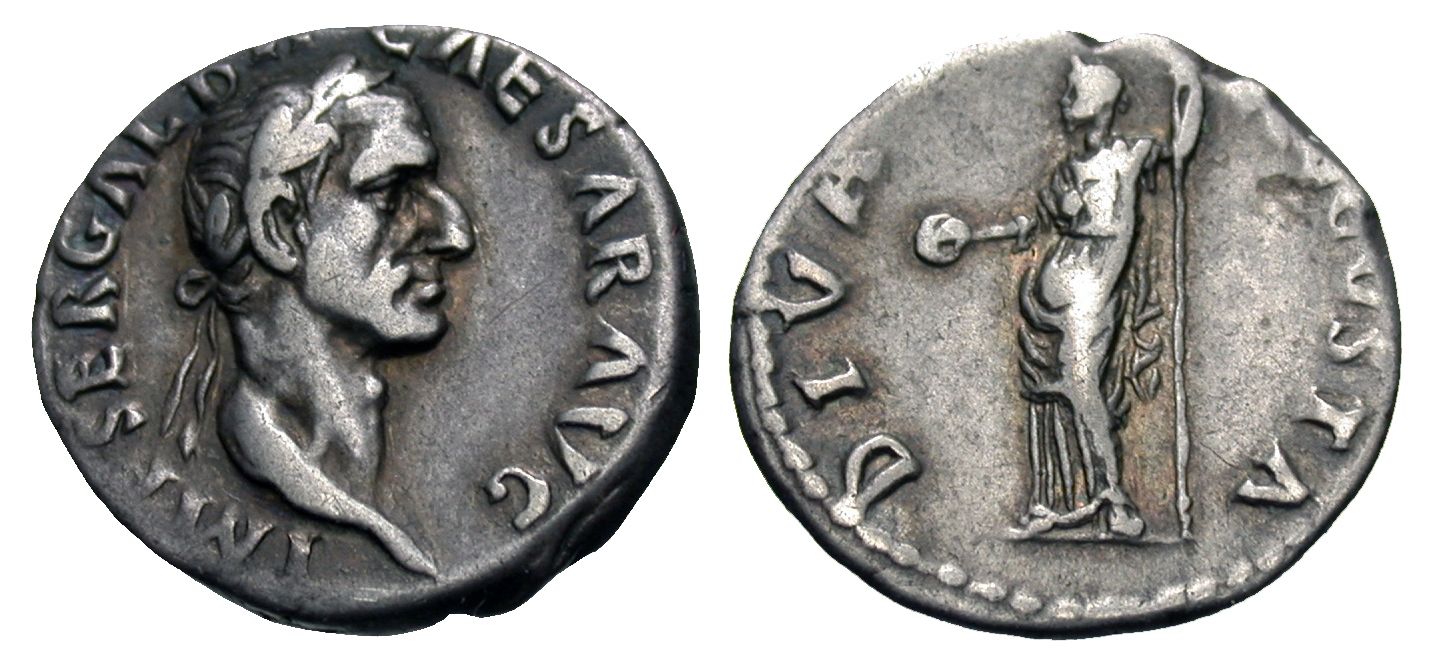 Galba. AR Denarius. Livia. | Roman Imperial Coins