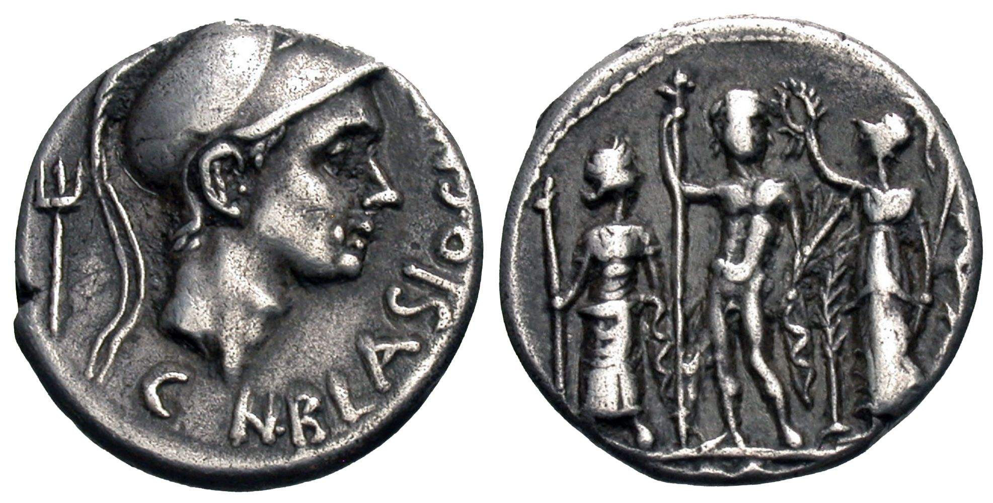 Roman Republic. AR Denarius. Cn. Cornelius Blasio Cn.f. | Roman ...