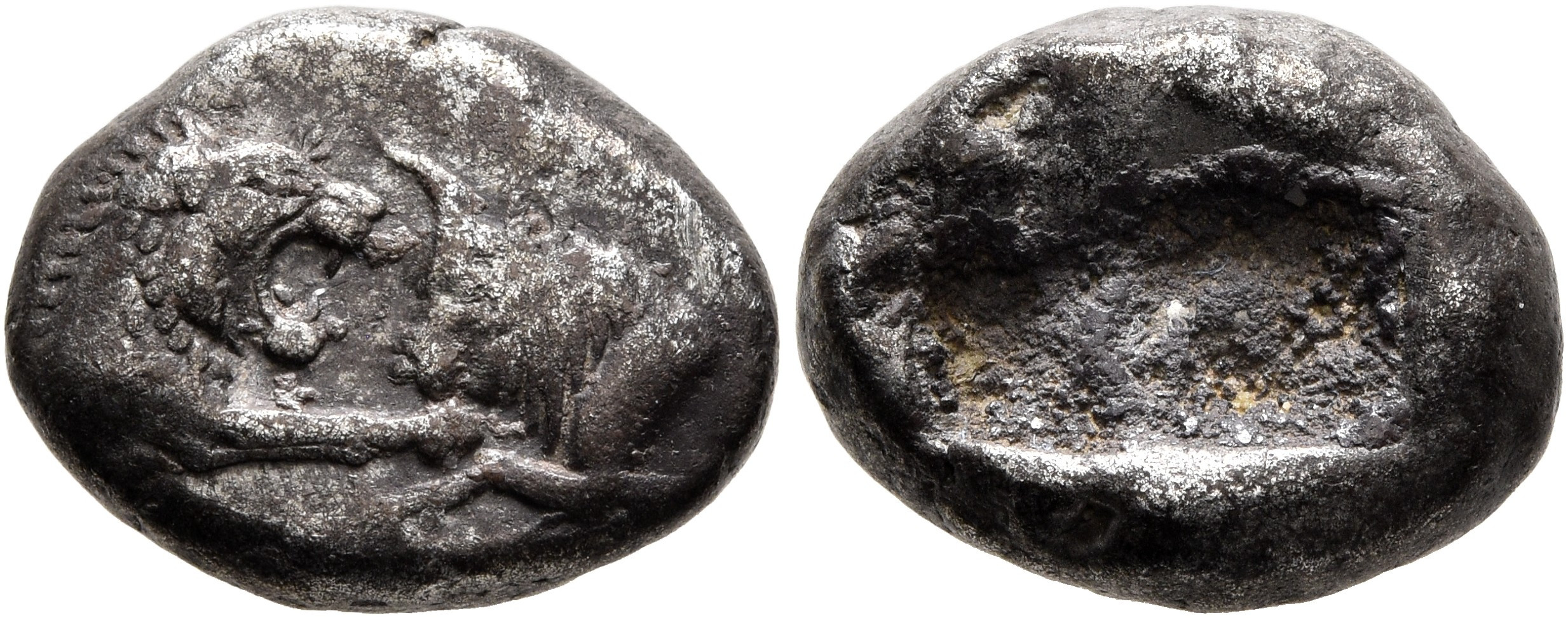 Kings of Lydia, Kroisos. 1/3 Stater. Lion & Bull Confronted. | Greek Coins