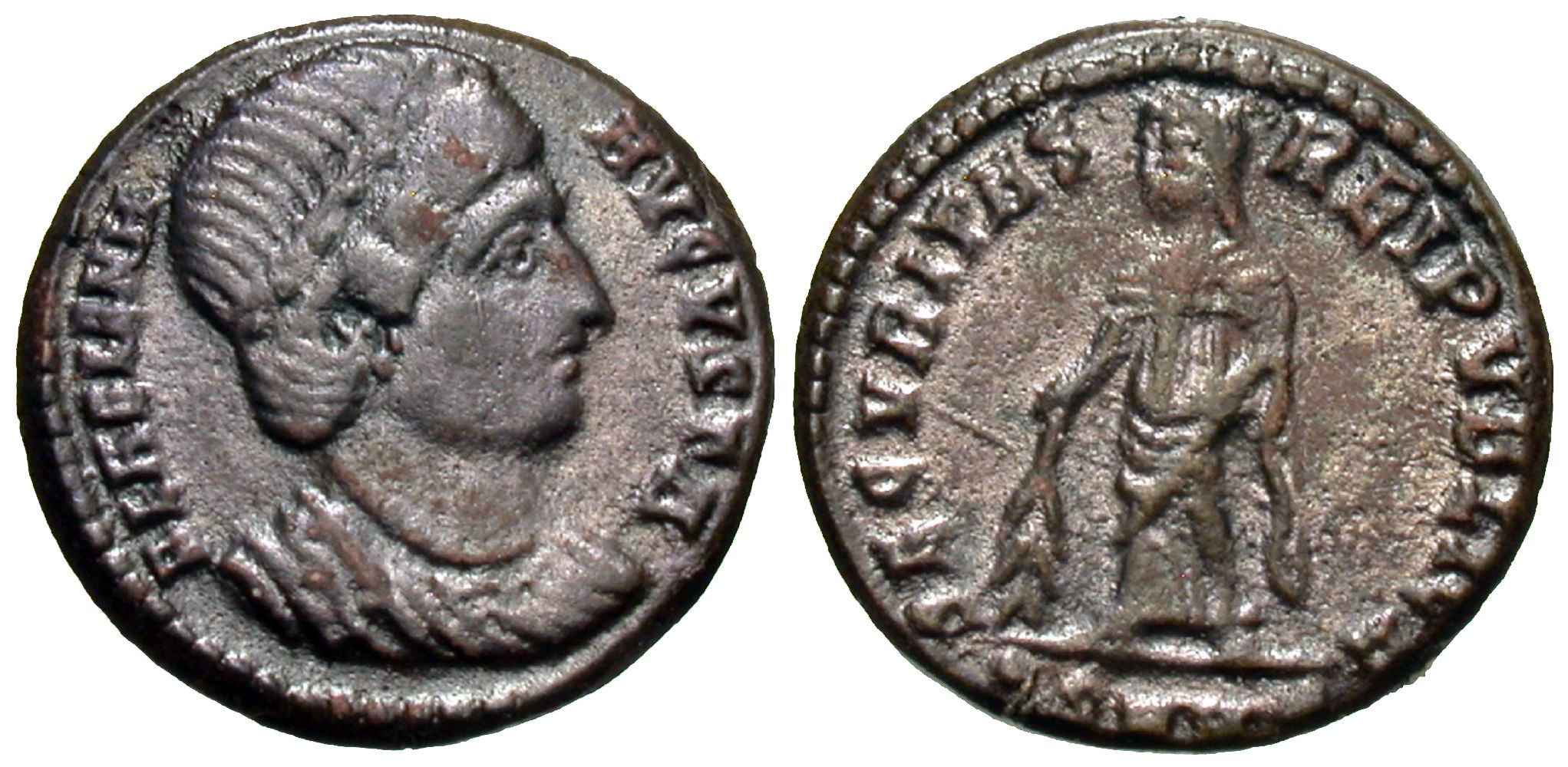 Helena. Mother of Constantine I - The Great. Æ Follis. | Roman Imperial ...