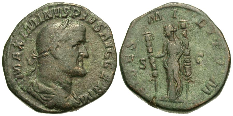 Maximinus I. Æ Sestertius. Fides. | Roman Imperial Coins