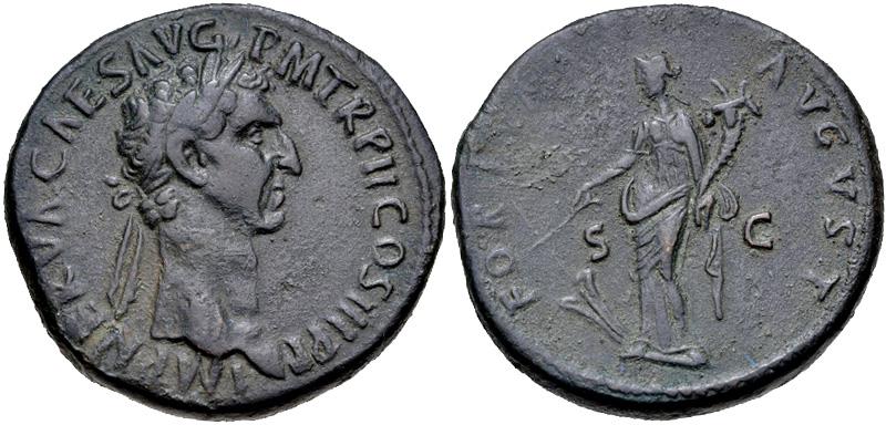 Nerva. Æ Sestertius. Fortuna. | Roman Imperial Coins