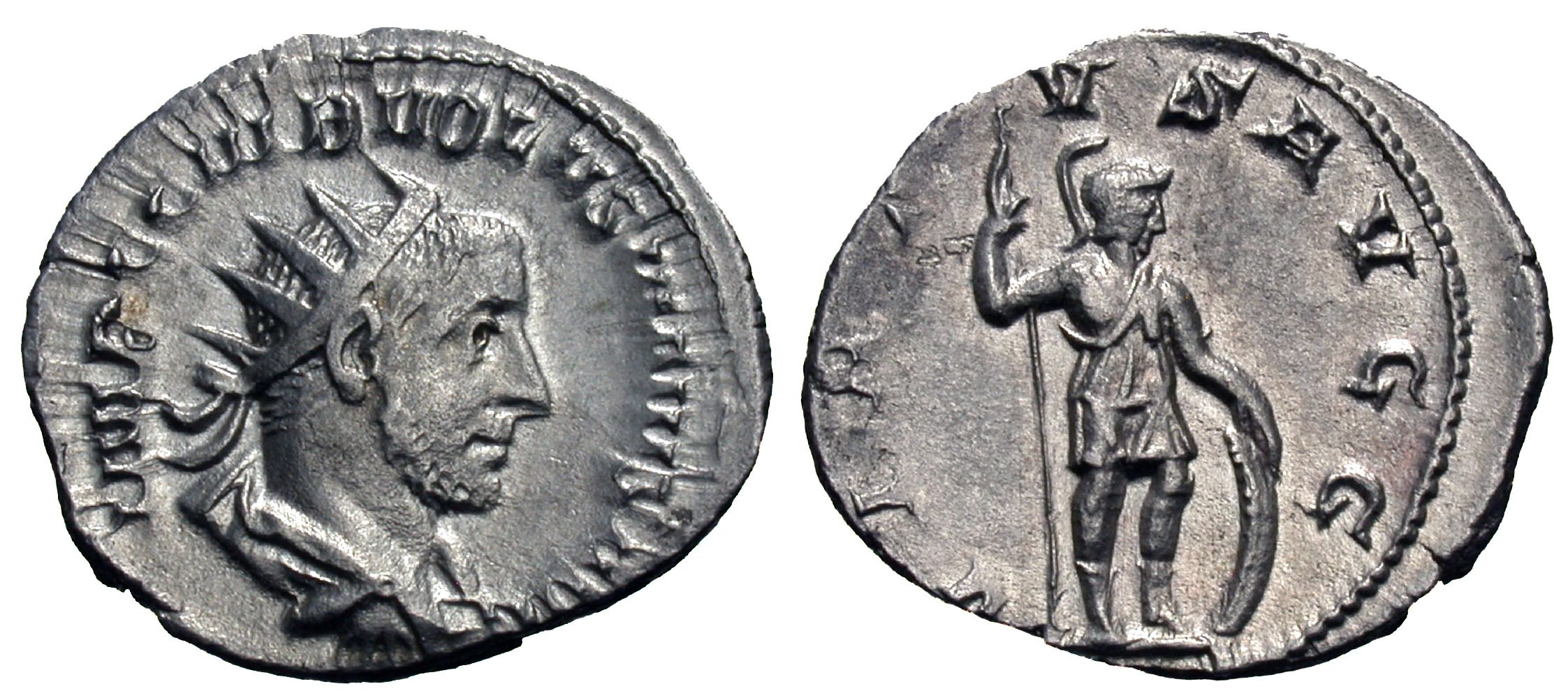 Volusian. AR Antoninianus. Virtus. | Roman Imperial Coins