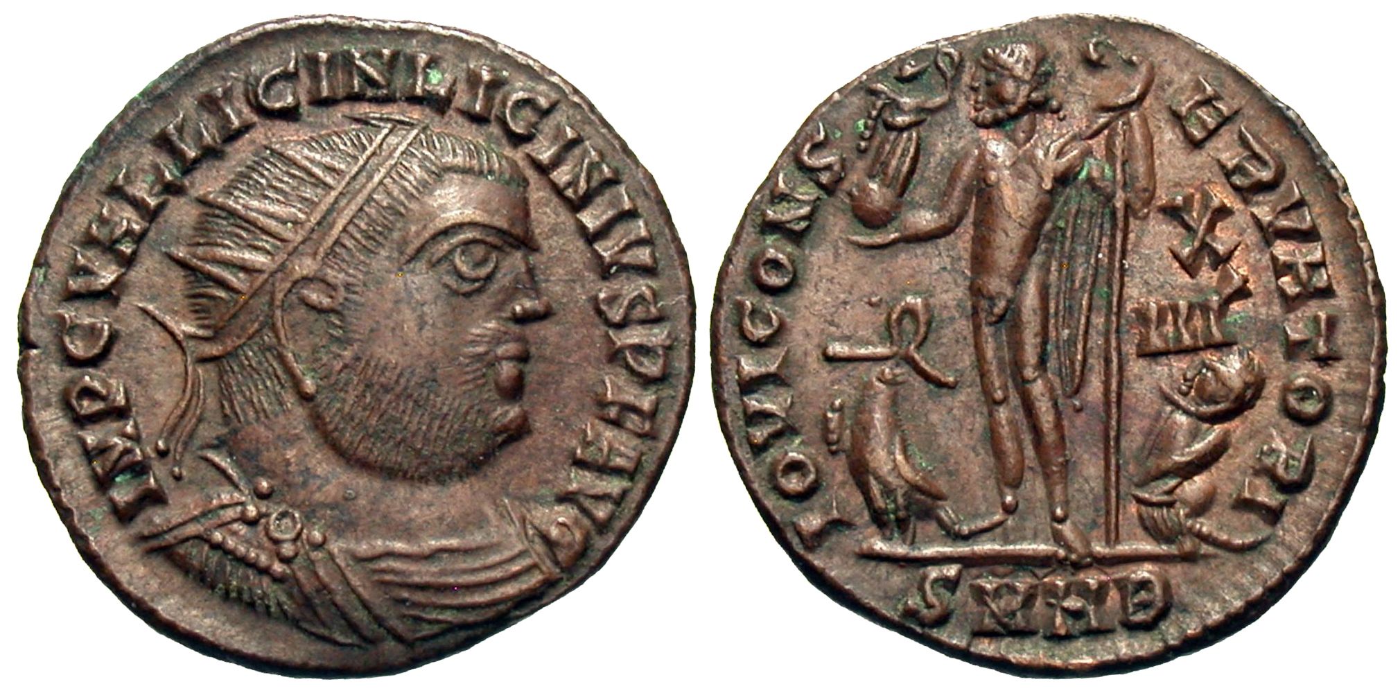 Licinius I. Æ Follis. Heraclea Mint. Jupiter. | Roman Imperial Coins