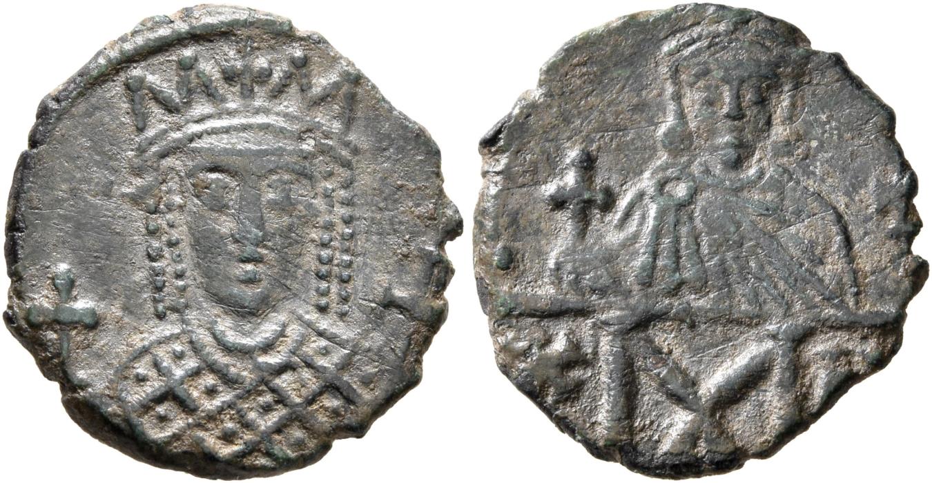 Byzantine Empire. Constantine VI & Irene. Æ Follis. | Byzantine Coins