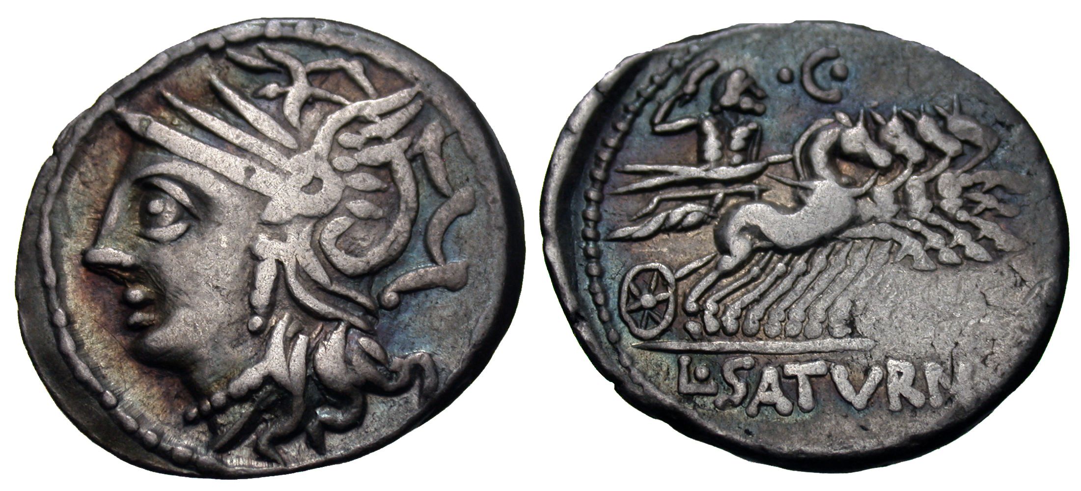 Roman Republic. Lucius Appuleius Saturninus. AR Denarius. | Roman ...