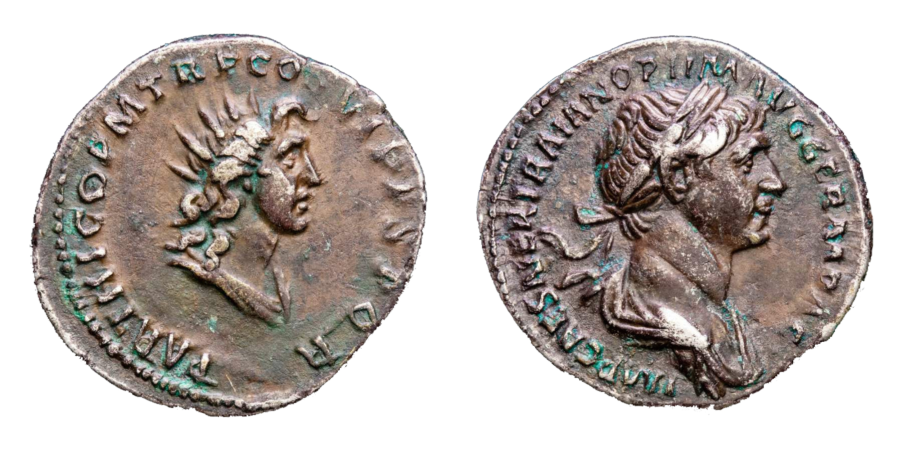 Trajan. AR Denarius. Sol. | Roman Imperial Coins