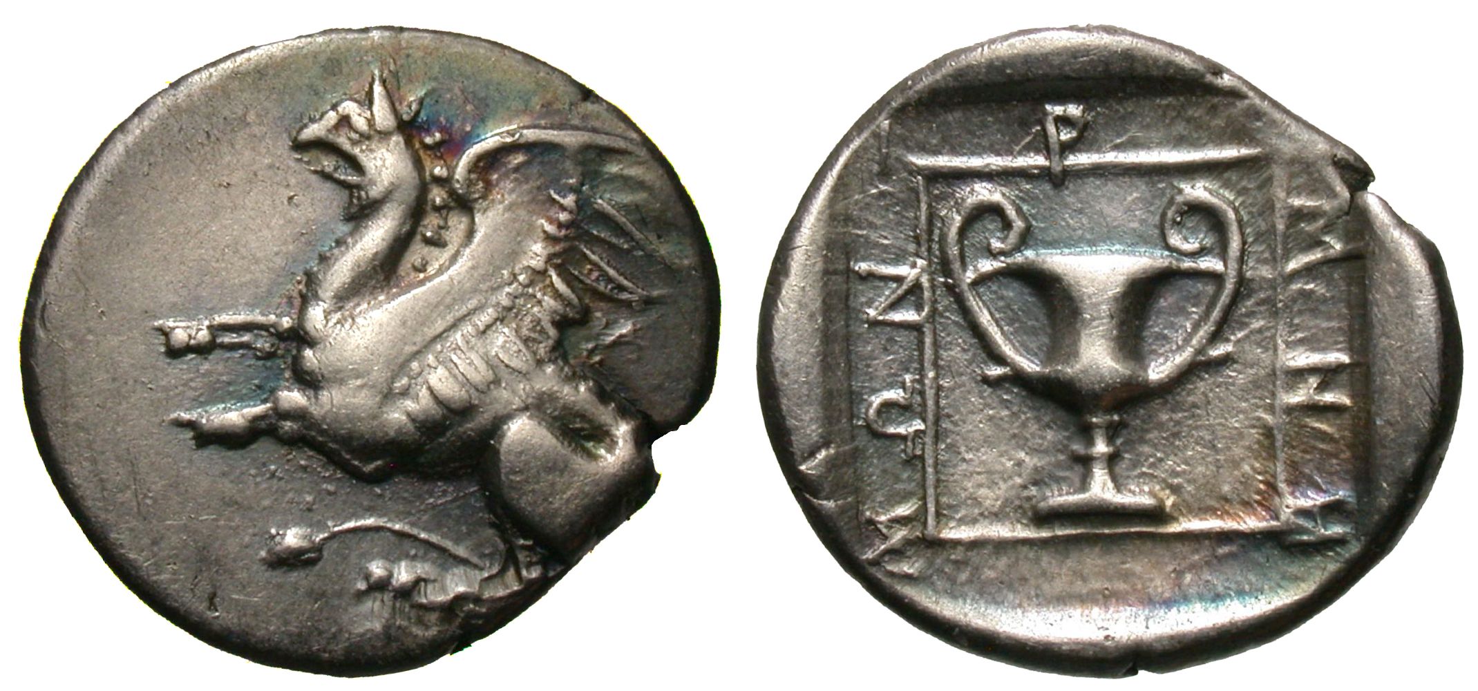 Thrace, Abdera. AR Tetrobol. Griffin. | Greek Coins