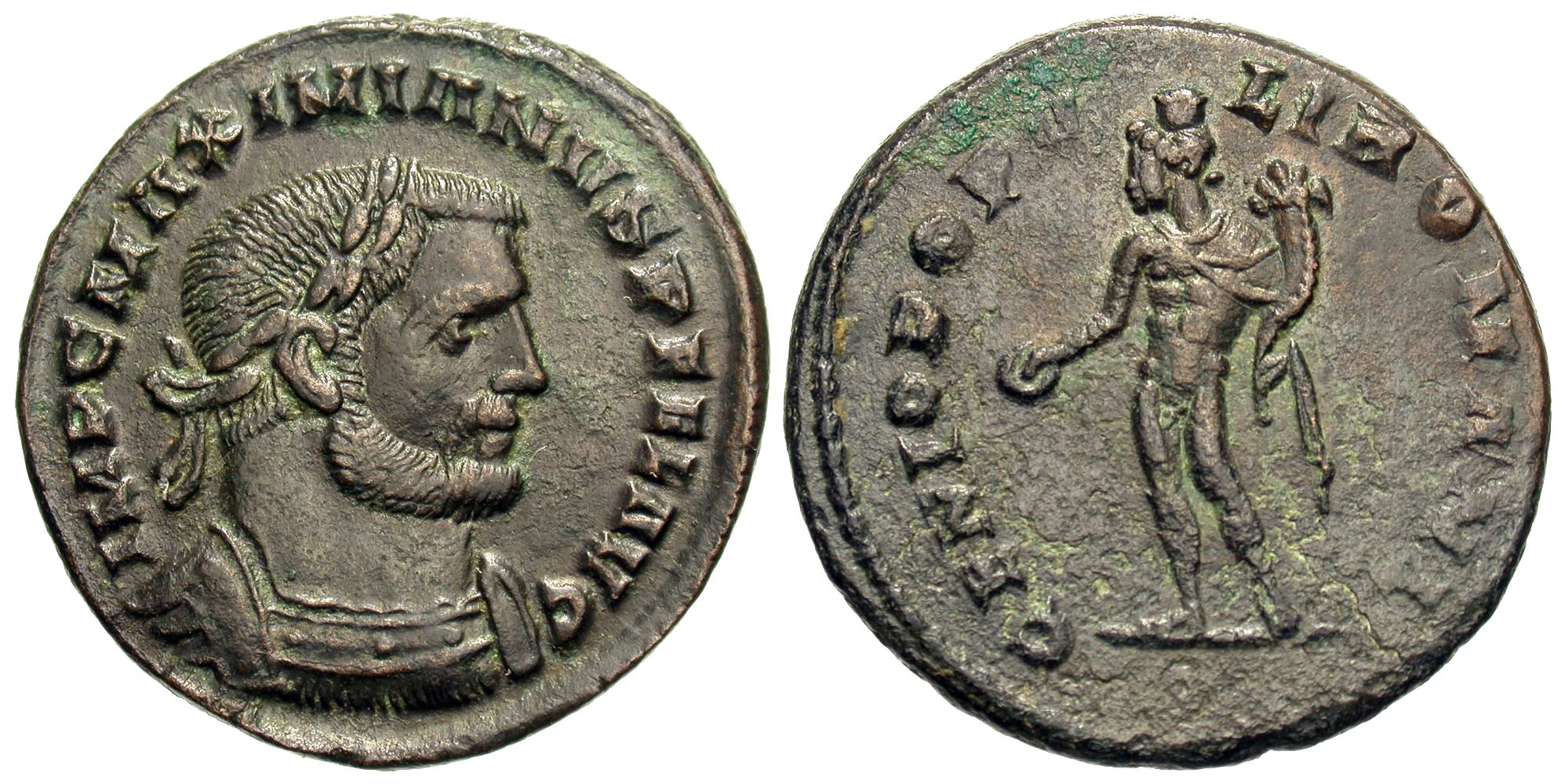 Galerius. Æ Follis. London Mint. | Roman Imperial Coins