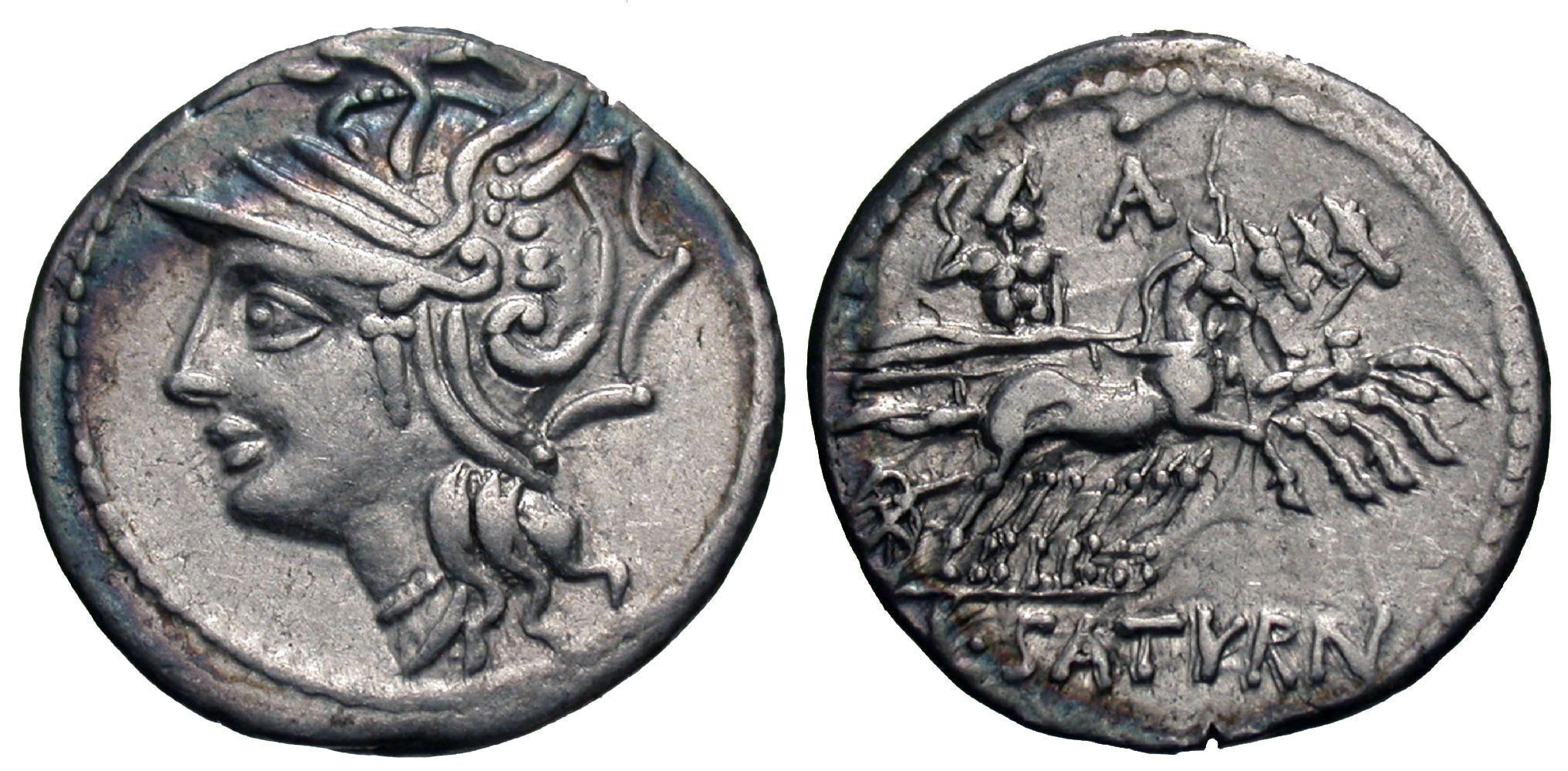 Roman Republic. Lucius Appuleius Saturninus. AR Denarius. | Roman ...