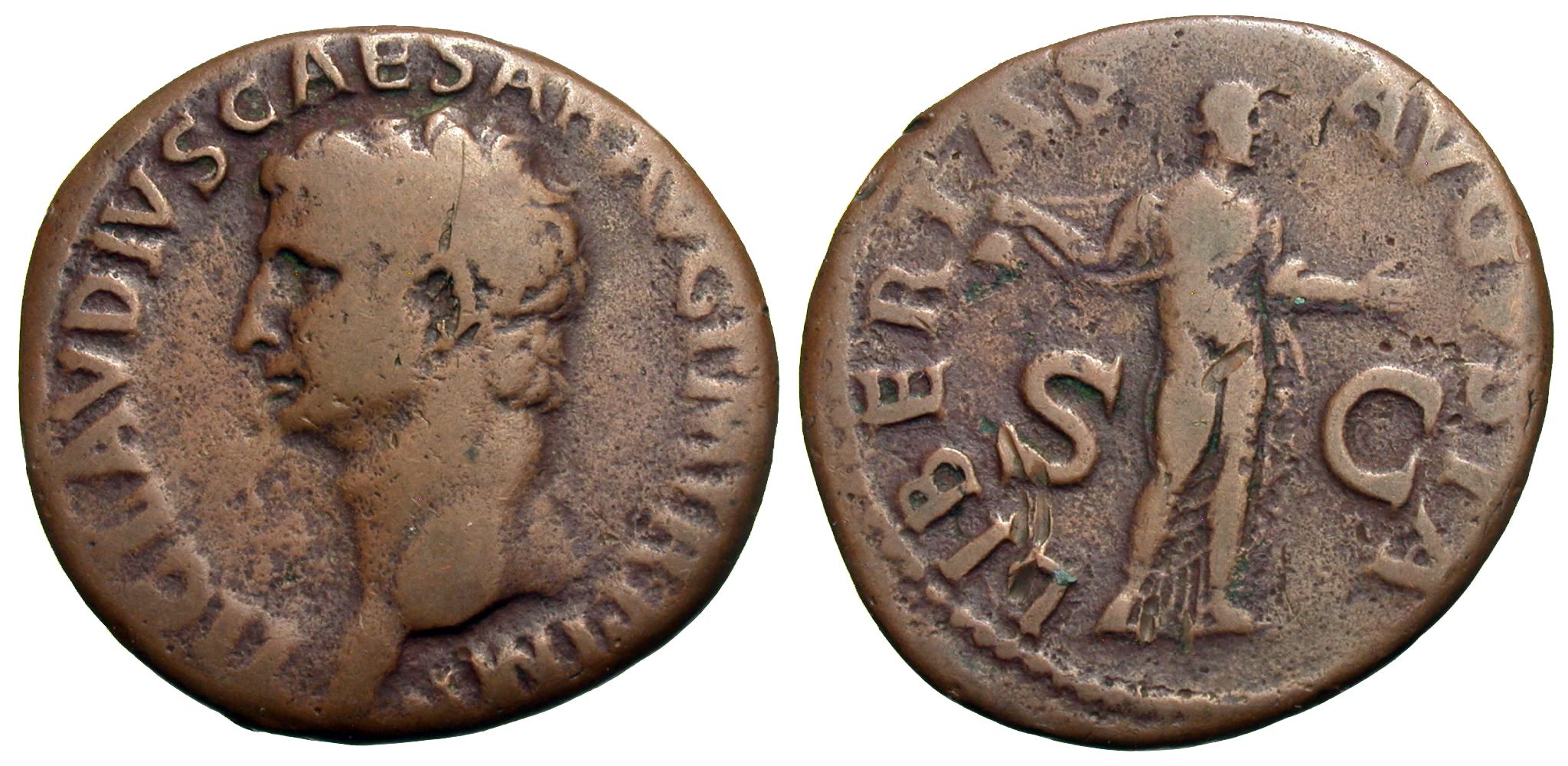 Claudius. Æ As. Libertas. | Roman Imperial Coins