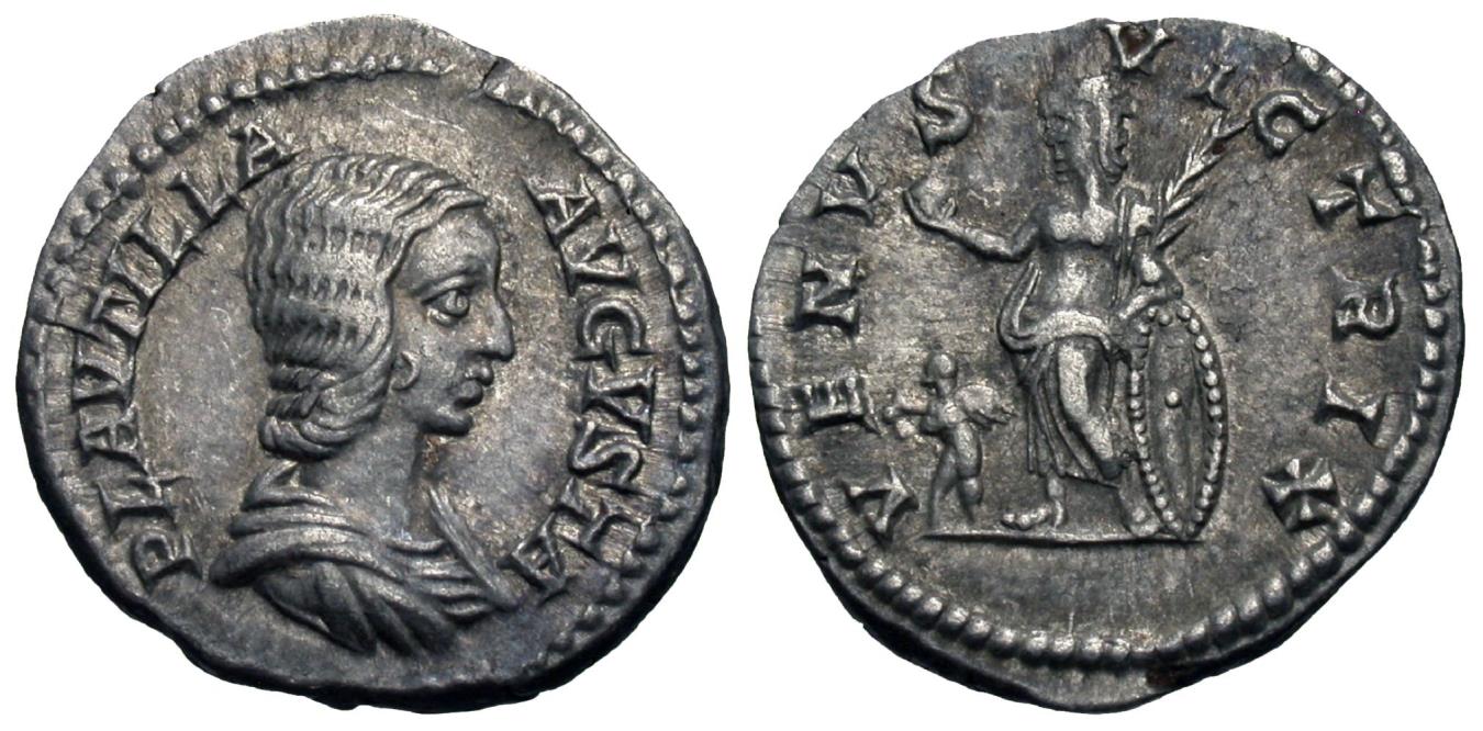 Plautilla. AR Denarius. Venus. | Roman Imperial Coins