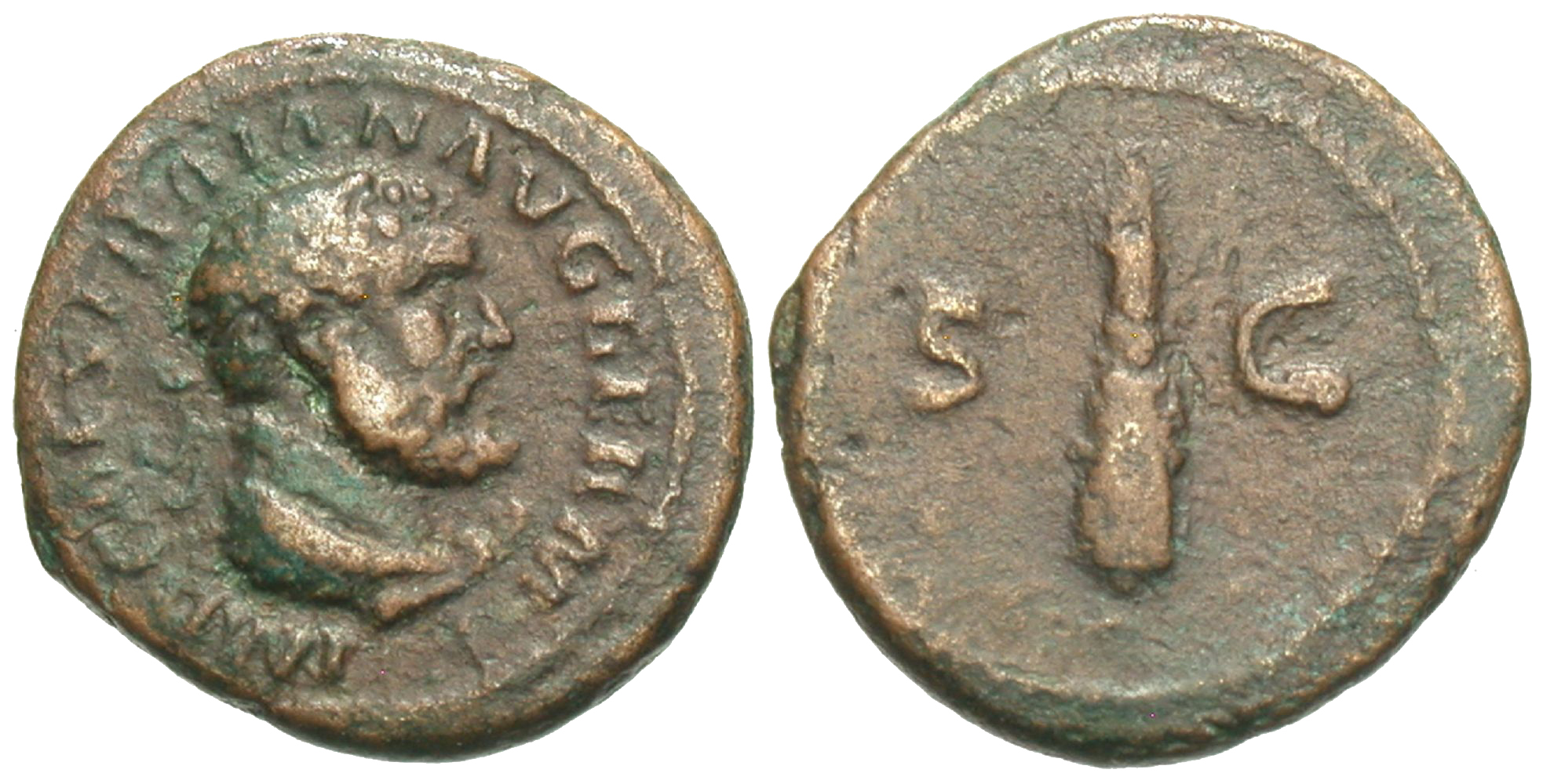 Trajan. Æ Quadrans. Hercules / Club. | Roman Imperial Coins