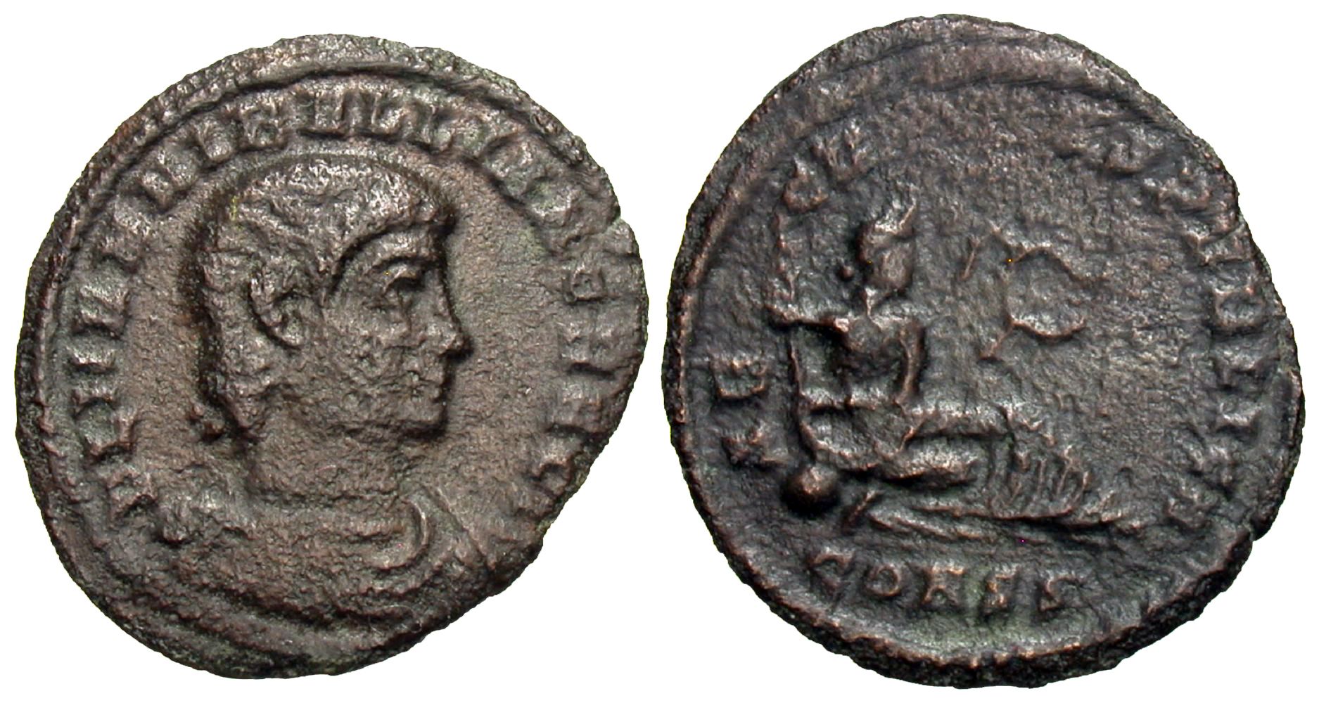 Hannibalianus. Rex Regum. Æ Follis. Euphrates. | Roman Imperial Coins