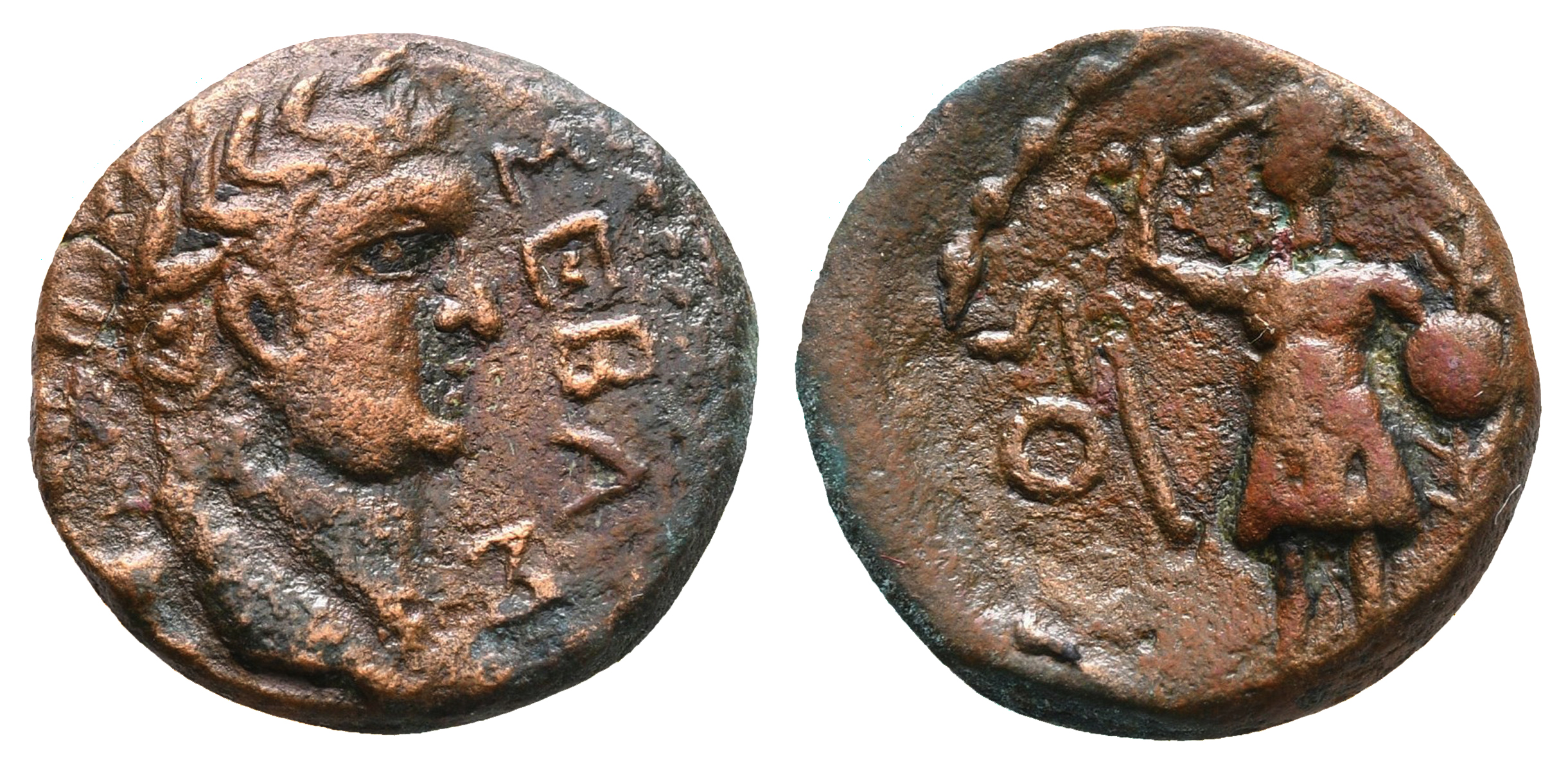 Judaea, Ascalon. Vespasian. Æ 19 mm. War God Phanebal. | Roman ...