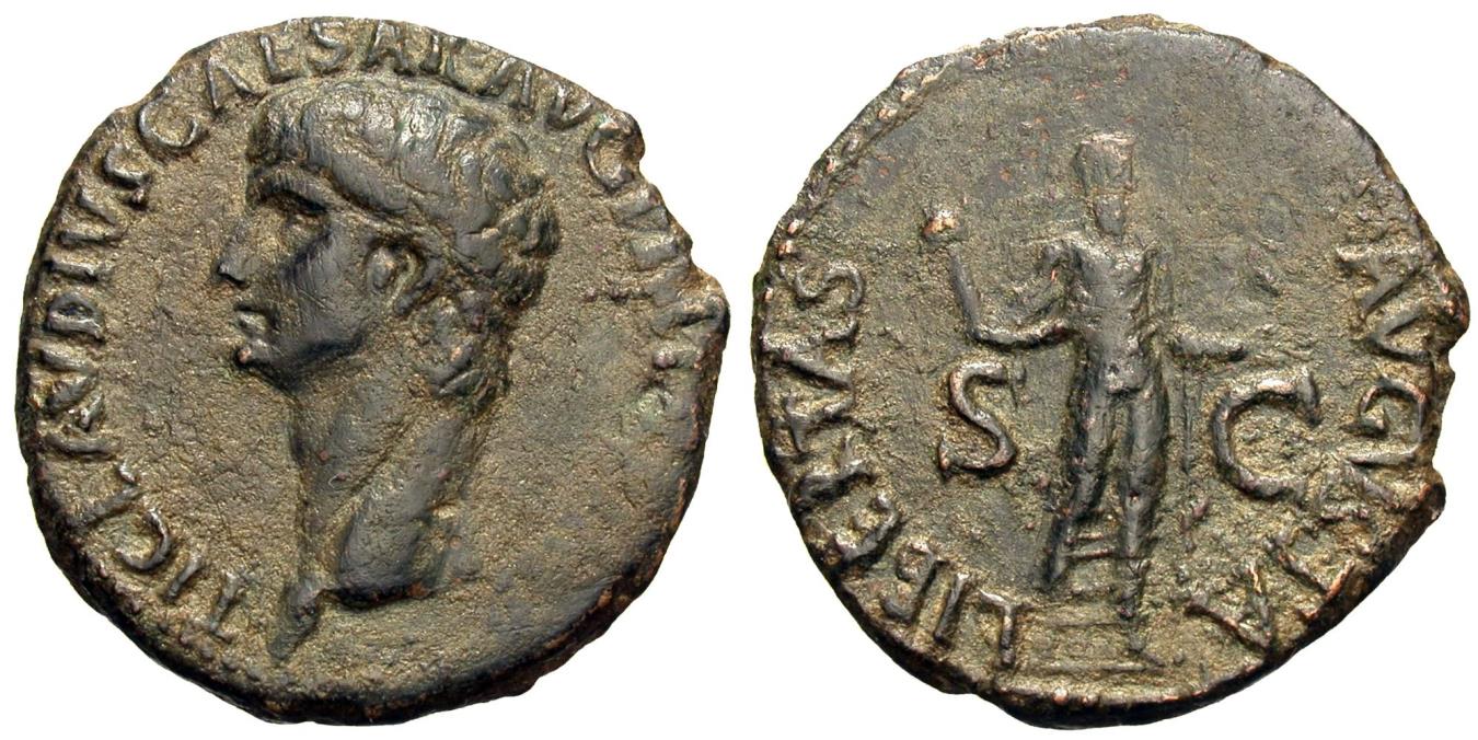 Claudius. Æ As. Libertas. | Roman Imperial Coins