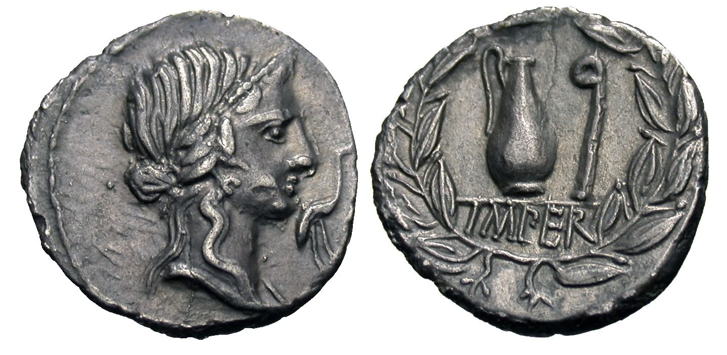 Roman Republic. Q. Caecilius Metellus Pius. AR Denarius. | Roman ...