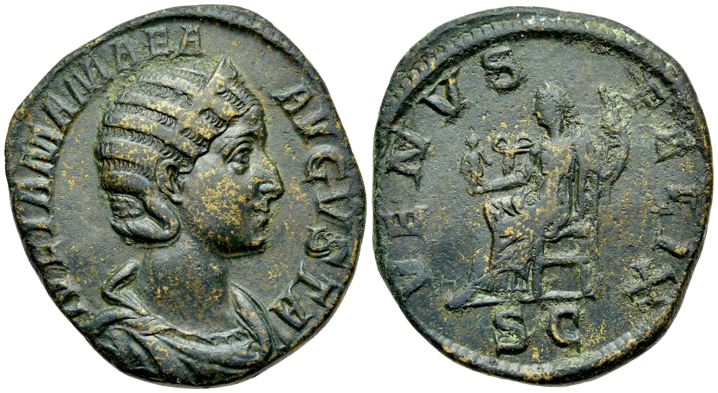 Julia Mamaea. Æ Sestertius. Venus. | Roman Imperial Coins