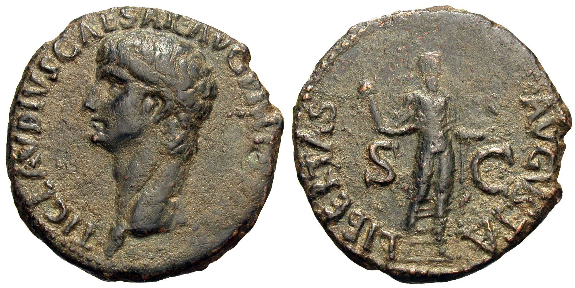Claudius. Æ As. Libertas. | Roman Imperial Coins
