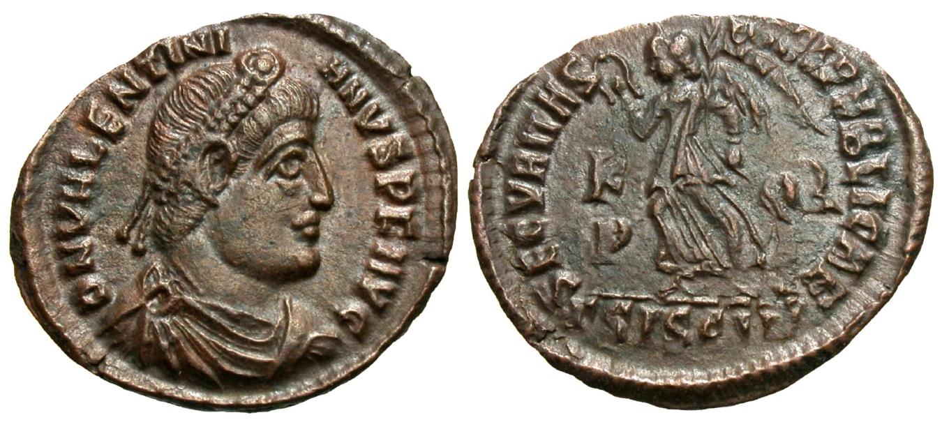 Valentinian I. Æ 18 mm. Victory. | Roman Imperial Coins
