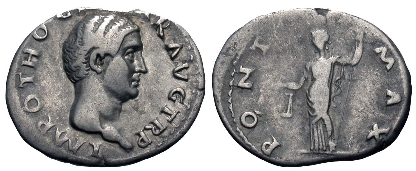 Otho. AR Denarius. Aequitas. | Roman Imperial Coins