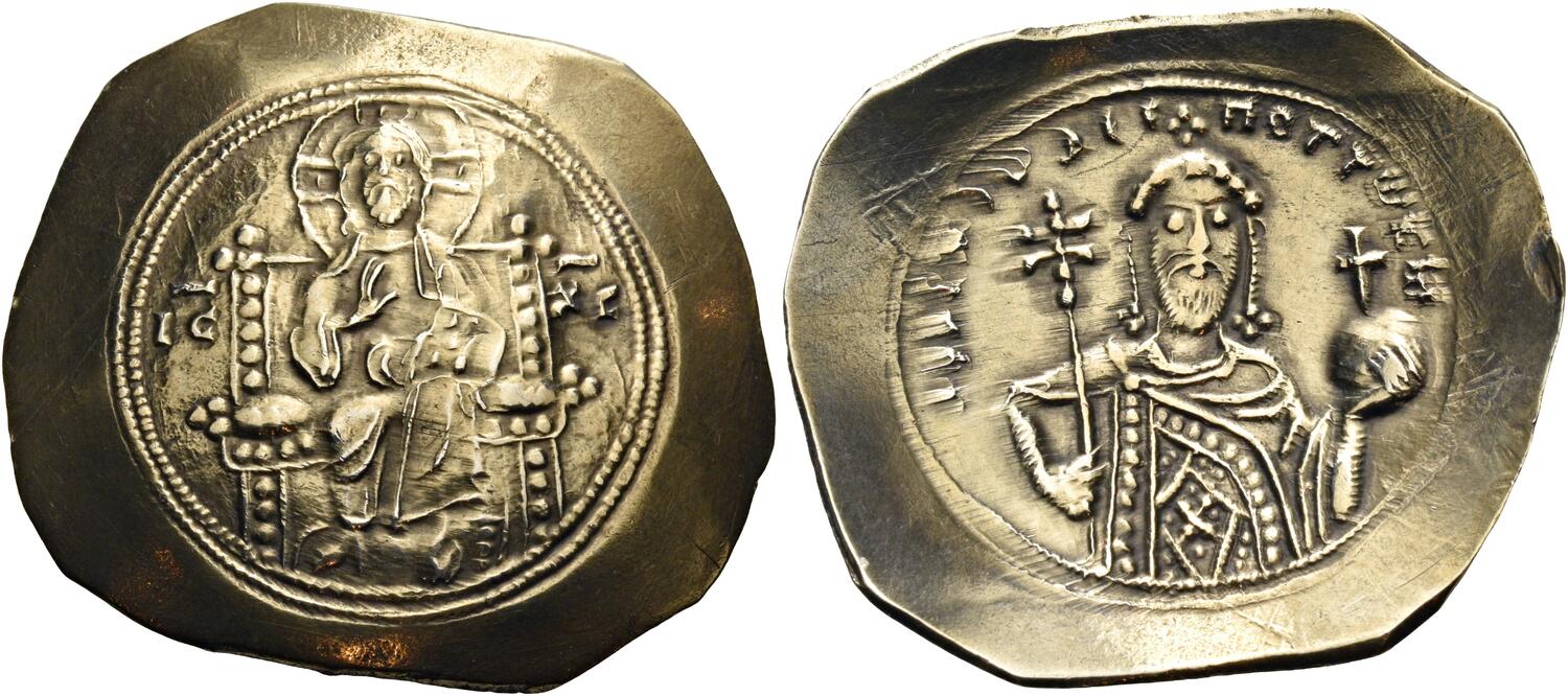 Byzantine Empire. Alexius I Comnenus. EL Histamenon Nomisma. Lustrous.