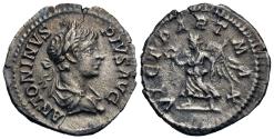Pertinax. AR Denarius. Laetitia. | Roman Imperial Coins