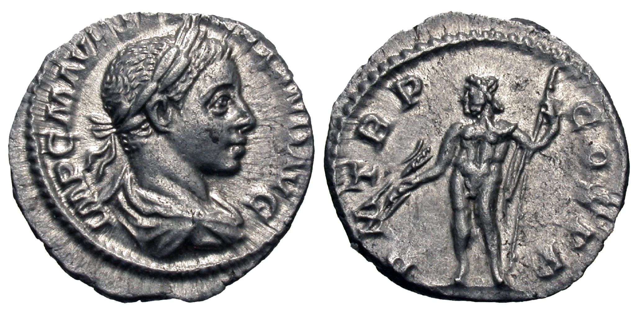 Severus Alexander. AR Denarius. Jupiter. | Roman Imperial Coins